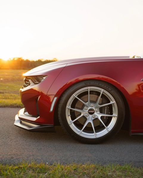Chevrolet 6th Gen Camaro LT1 with 19" VS-5RS Wheels in Brushed Clear