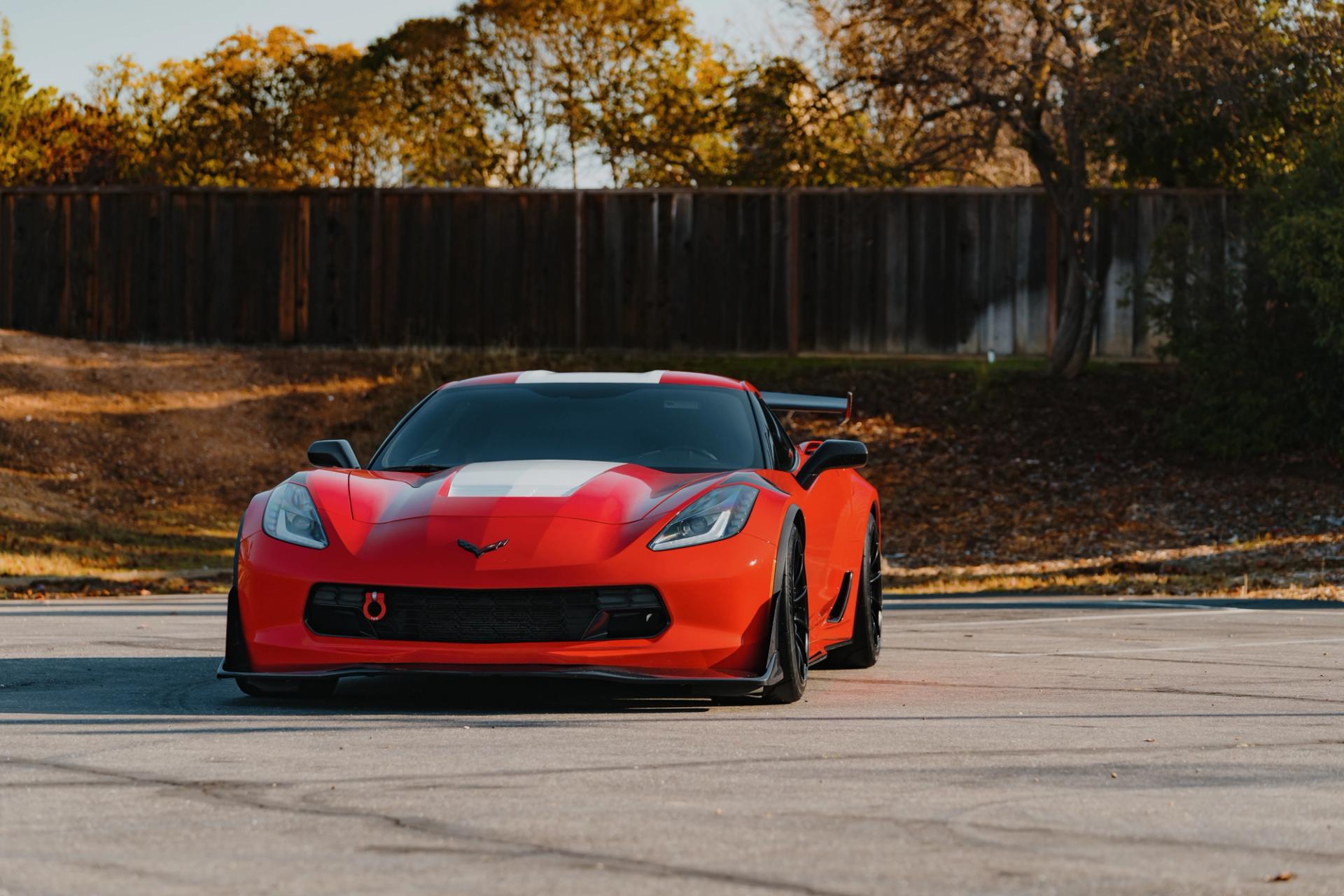 Chevrolet C7 Corvette Grand Sport with 18" SM-10RS Wheels in Satin Black