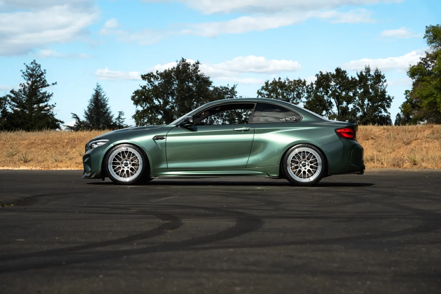 BMW F87 M2 with 19" ML-10RT Wheels in Machined Lip Race Silver