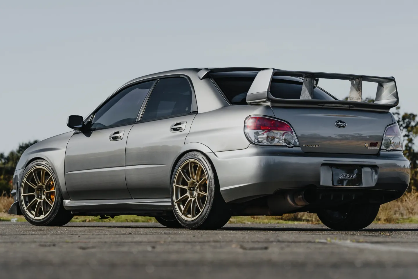 Subaru GD WRX STI with 18" SM-10RS Wheels in Motorsport Gold
