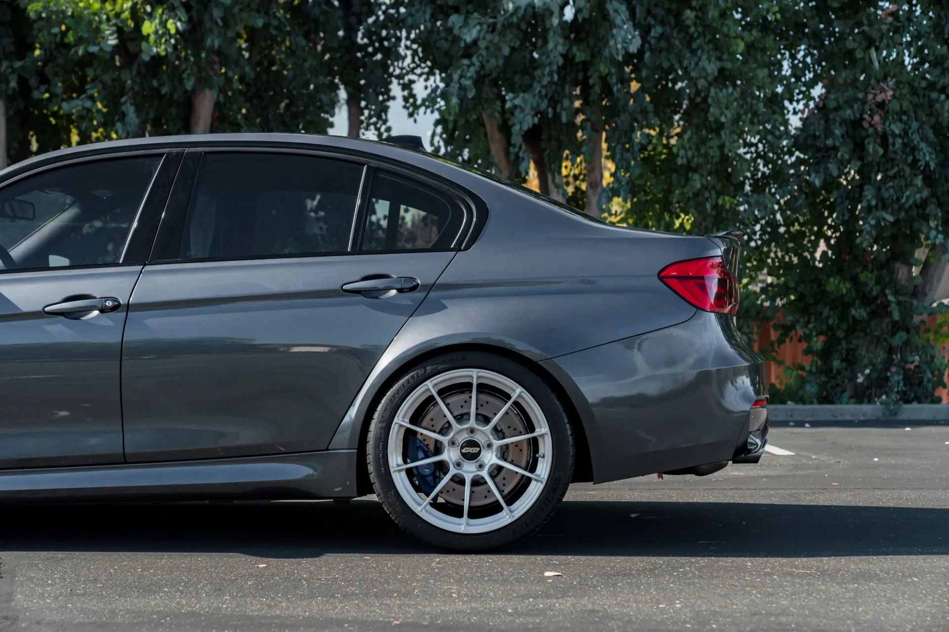 BMW F80 M3 with 19" SM-10RS Wheels in Brushed Clear