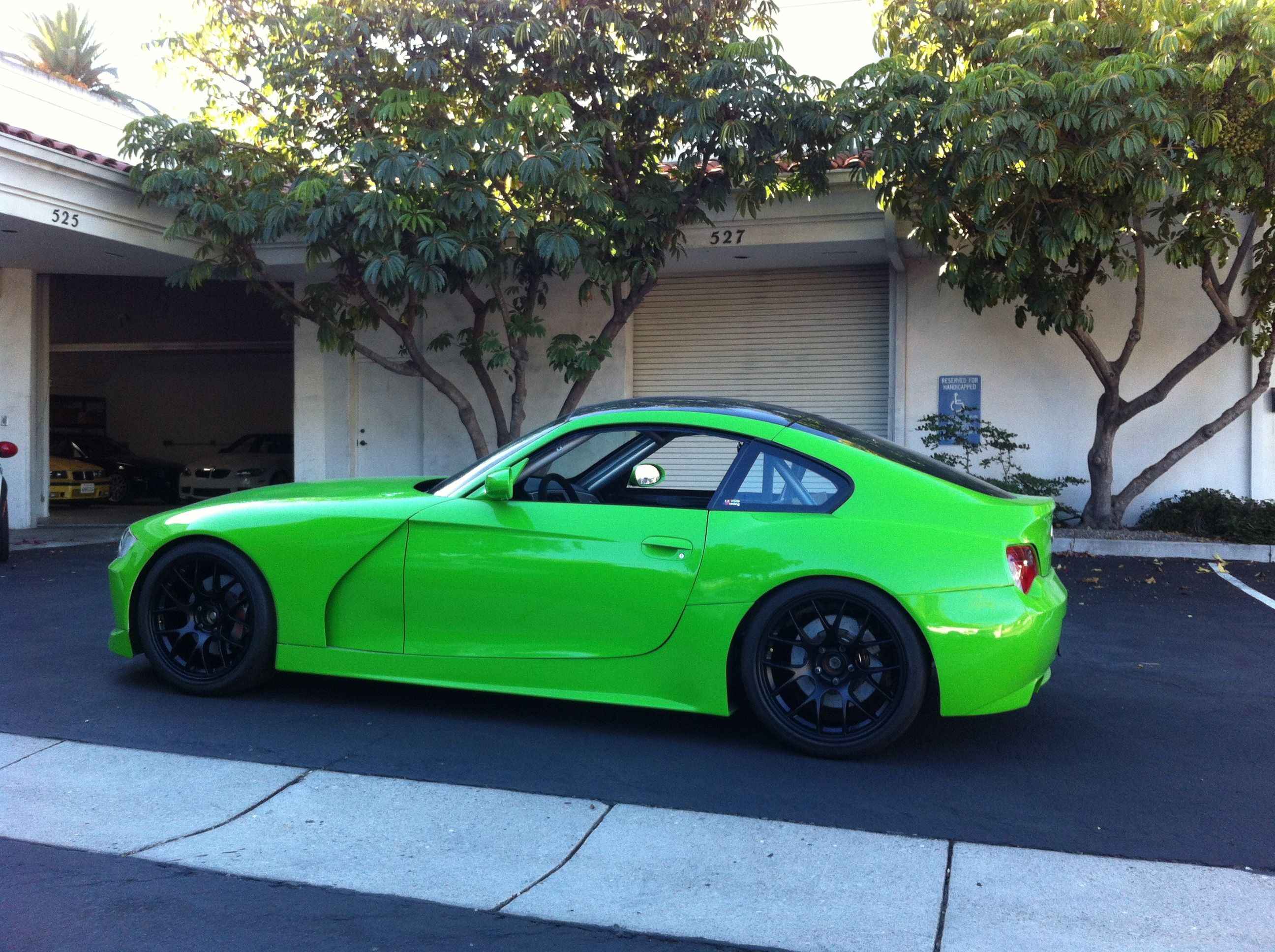 BMW E86 Coupe Z4 M with 19" EC-7 Wheels in Satin Black