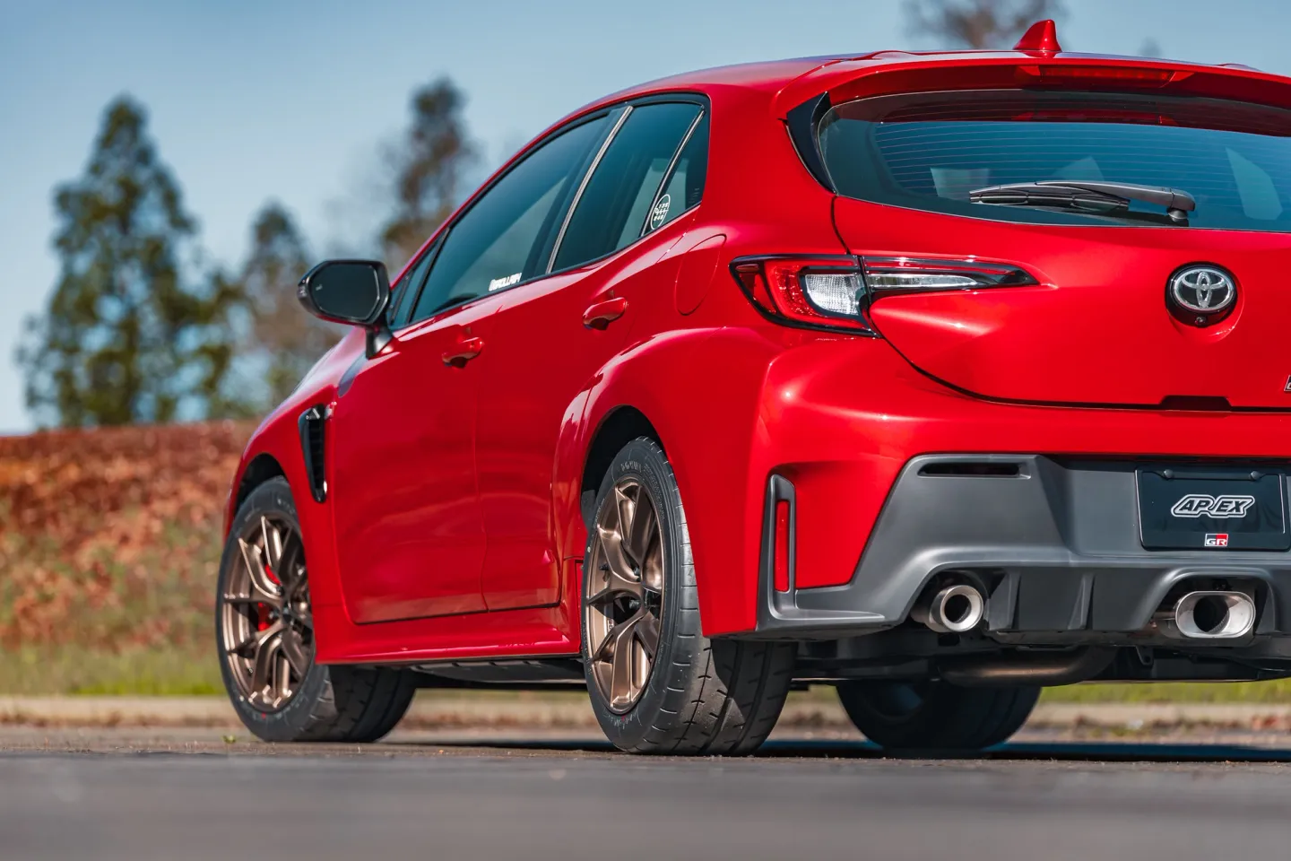 Toyota GR Corolla with 17" VS-5RS Wheels in Satin Bronze