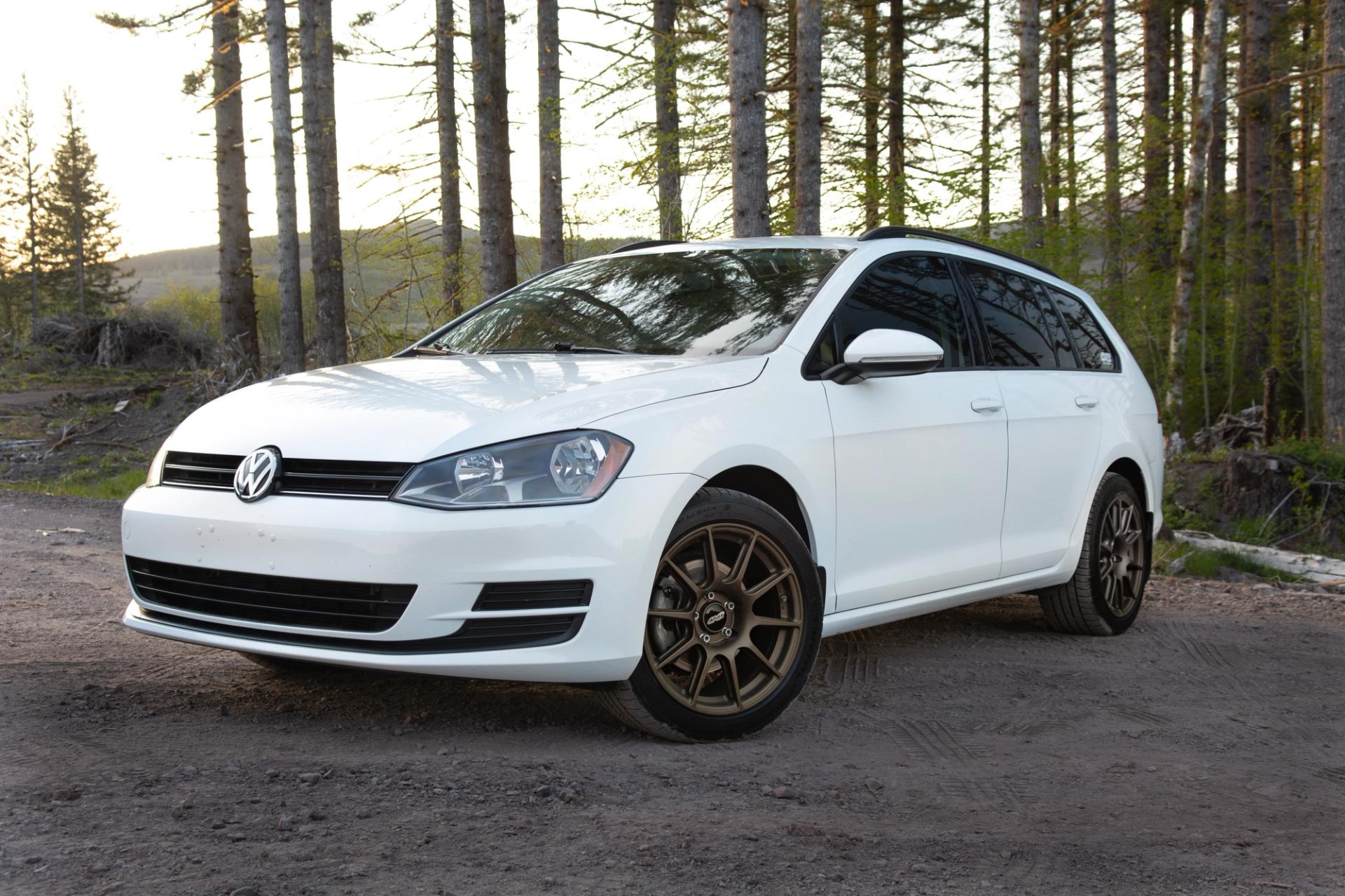 VW MK7 Golf SportWagen with 17" SM-10 in Satin Bronze on VW MK7 - Apex ...