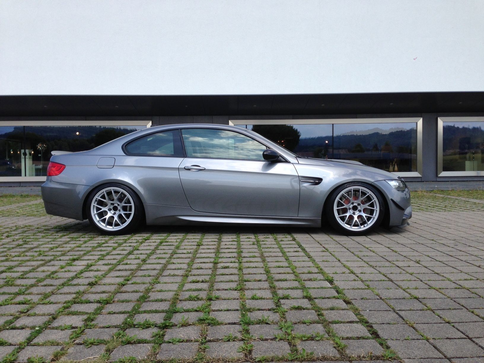 BMW E92 Coupe M3 with 18" EC-7 in Race Silver on BMW E90 E92 E93 - Apex ...