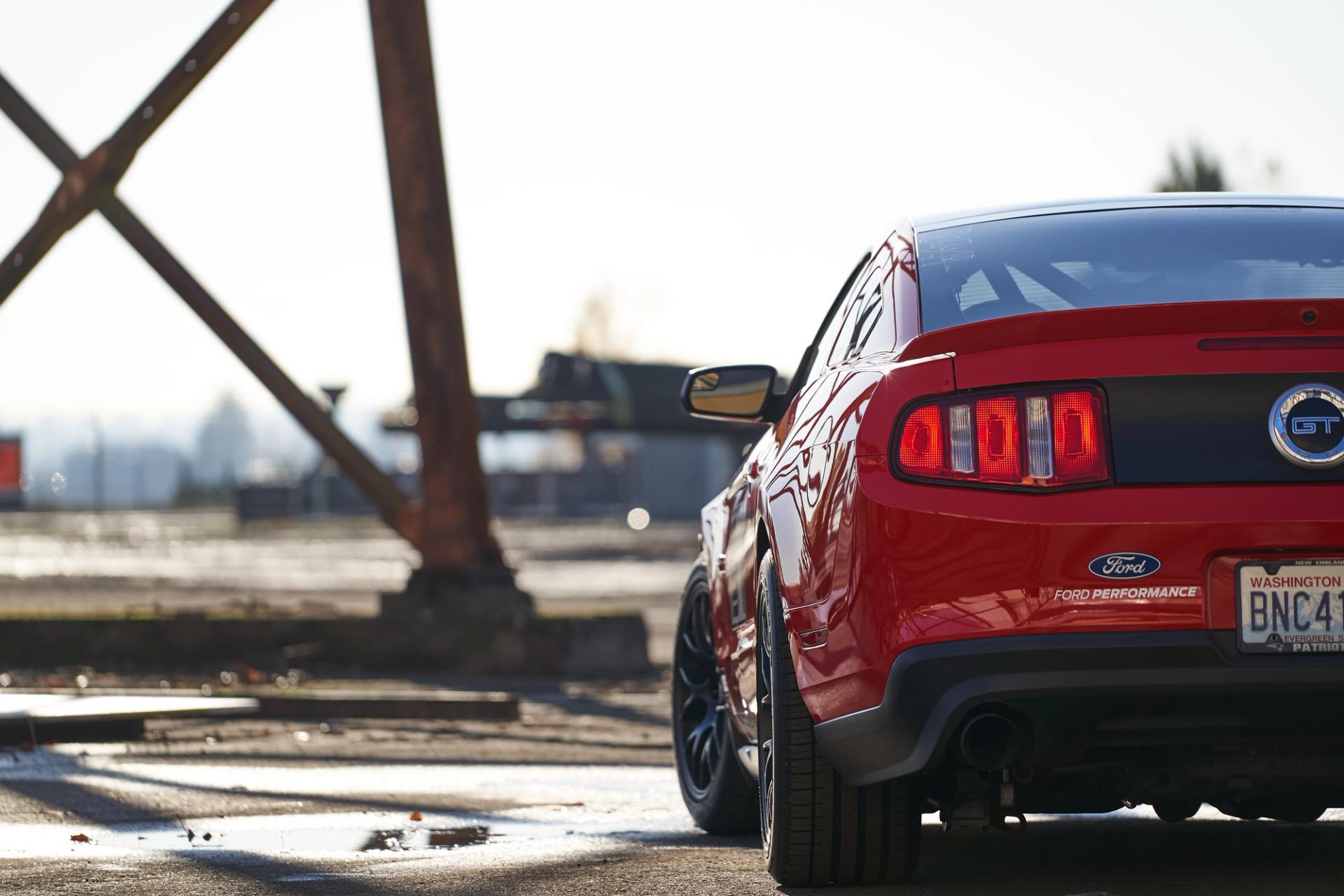 Ford S197 Mustang GT with 18" EC-7 in Satin Black on Ford S197 - Apex Album