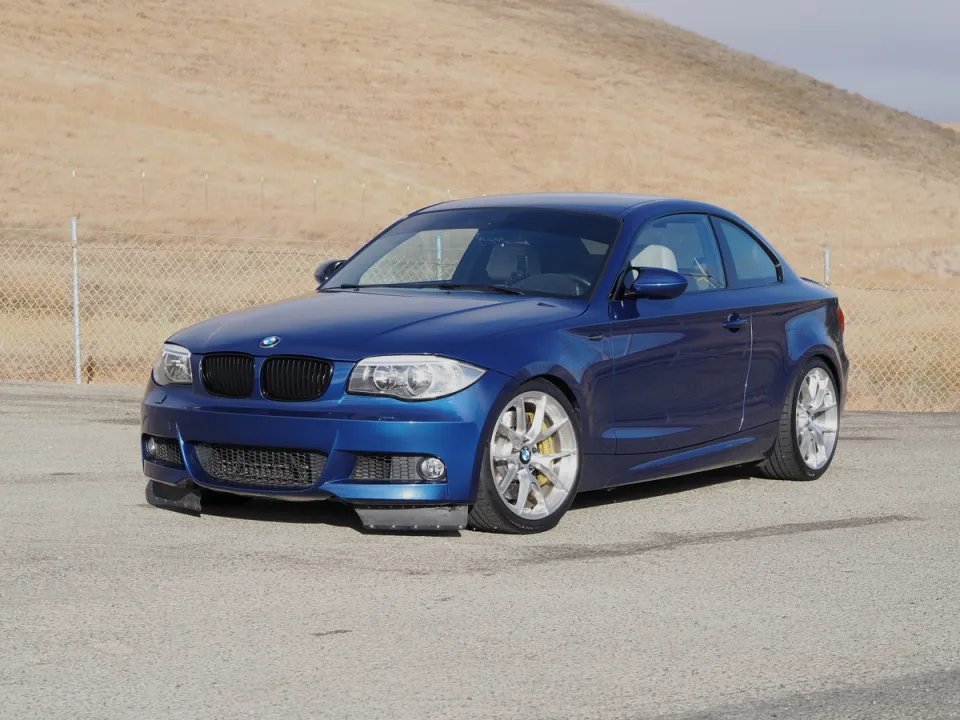 BMW E82 Coupe 1 Series with 18" VS-5RS Wheels in Brushed Clear