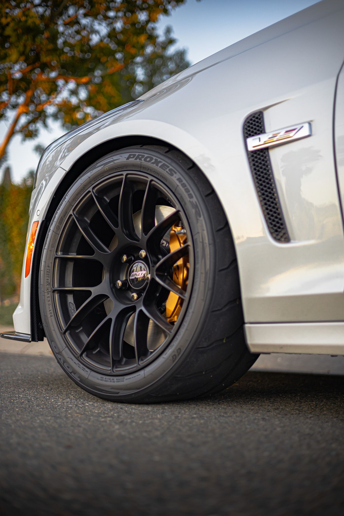 Cadillac Gen 3 CTS-V with 19" EC-7RS Wheels in Satin Black