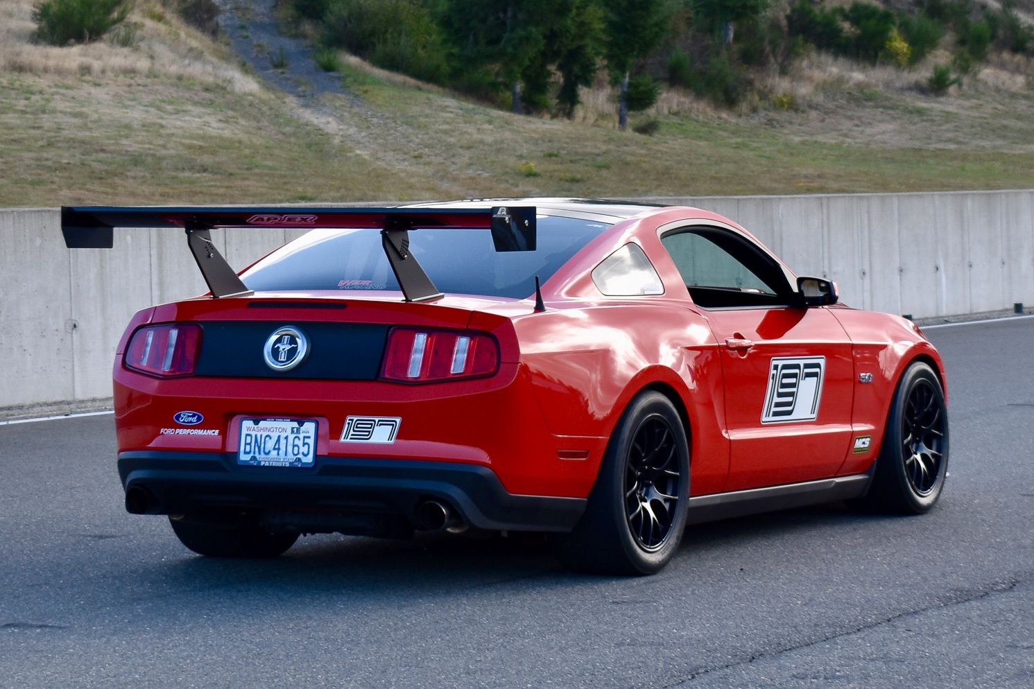 Ford S197 Mustang GT with 18" EC-7 in Satin Black on Ford S197 - Apex Album