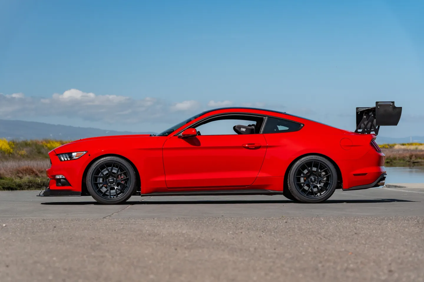 Ford S550 Mustang GT with 19" EC-7 Wheels in Satin Black