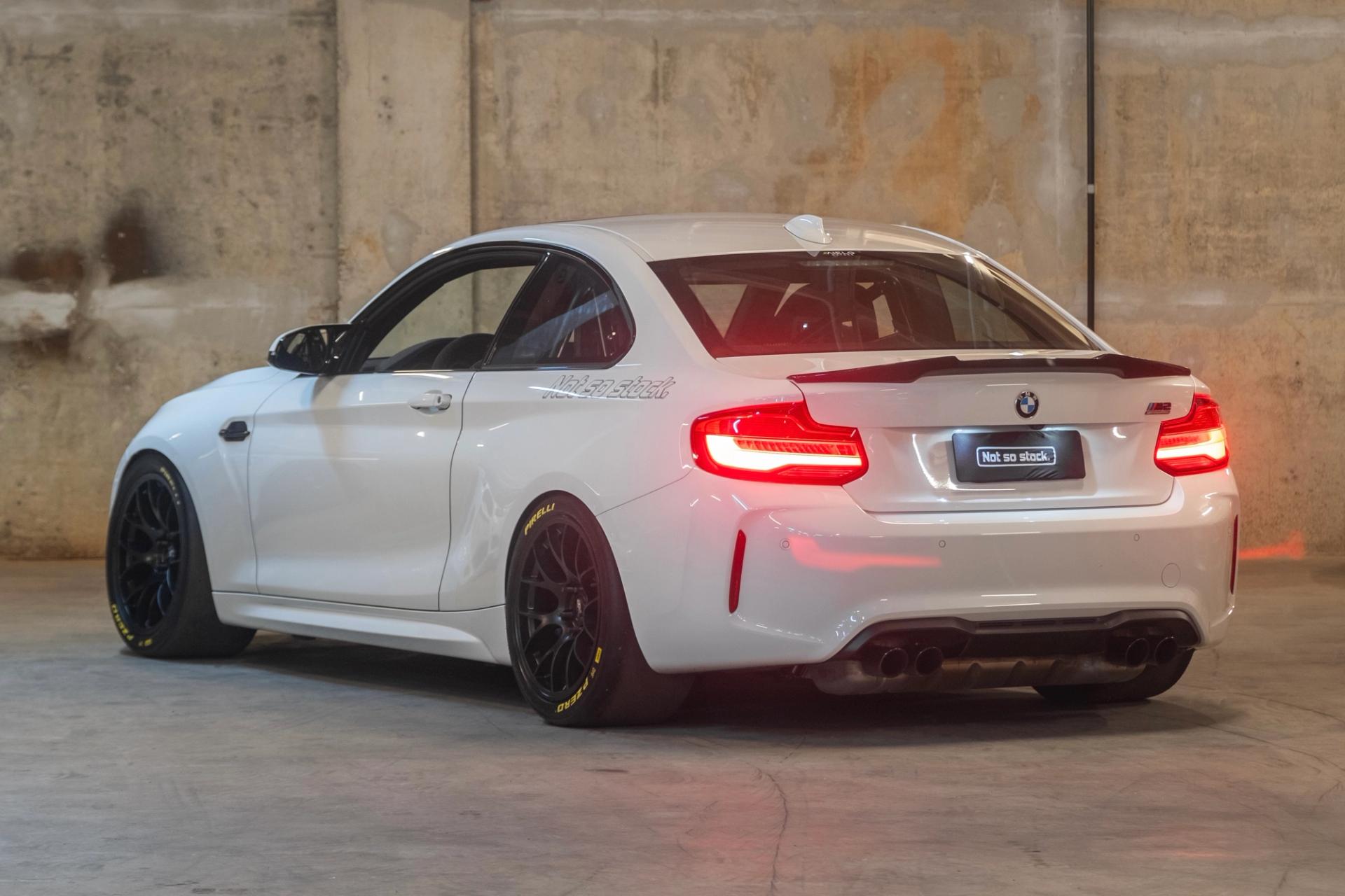 BMW F87 M2 with 18" EC-7 Wheels in Satin Black