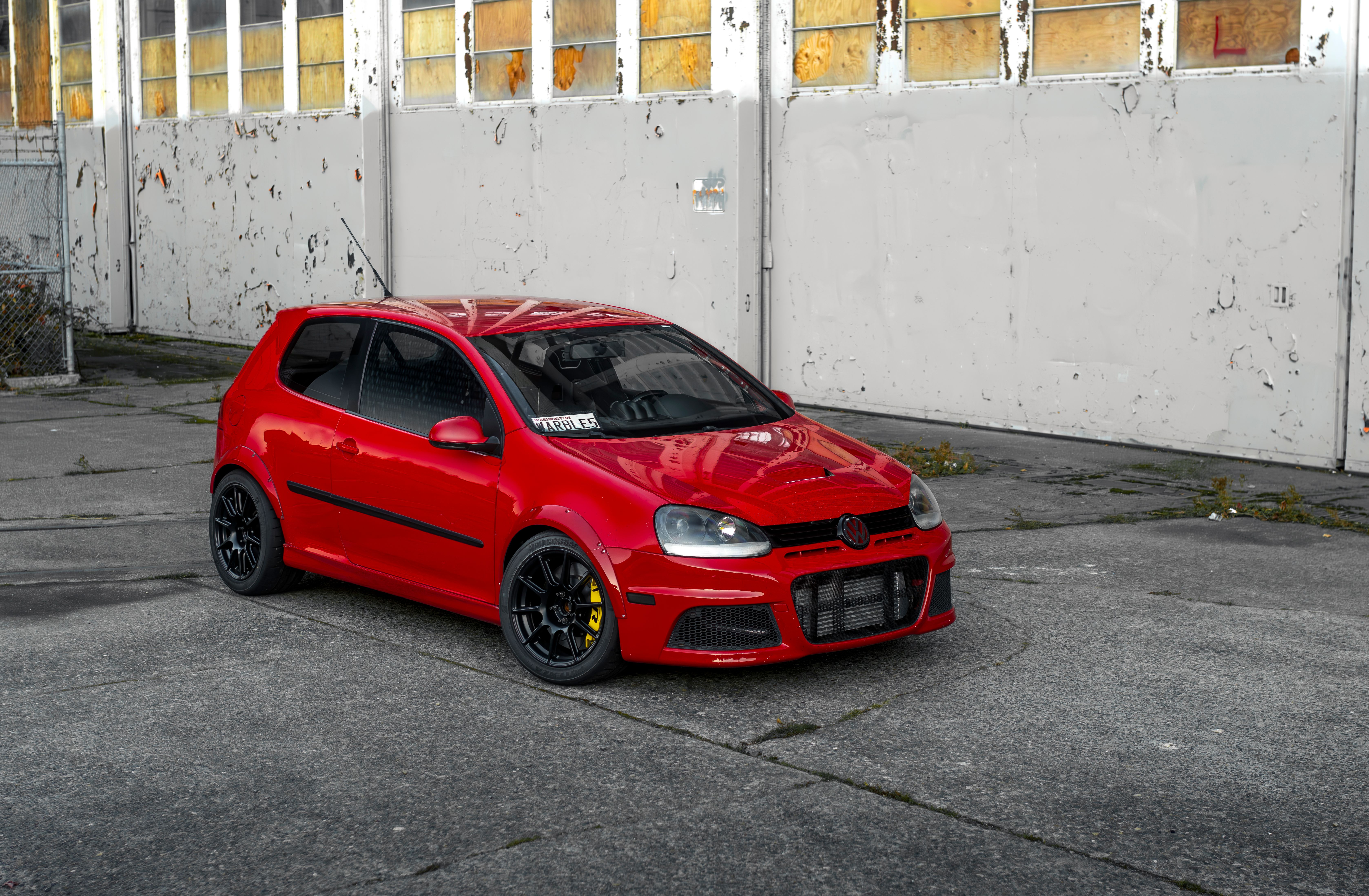 VW MK5 Golf with 17" SM-10 in Satin Black on VW MK5 - Apex Album
