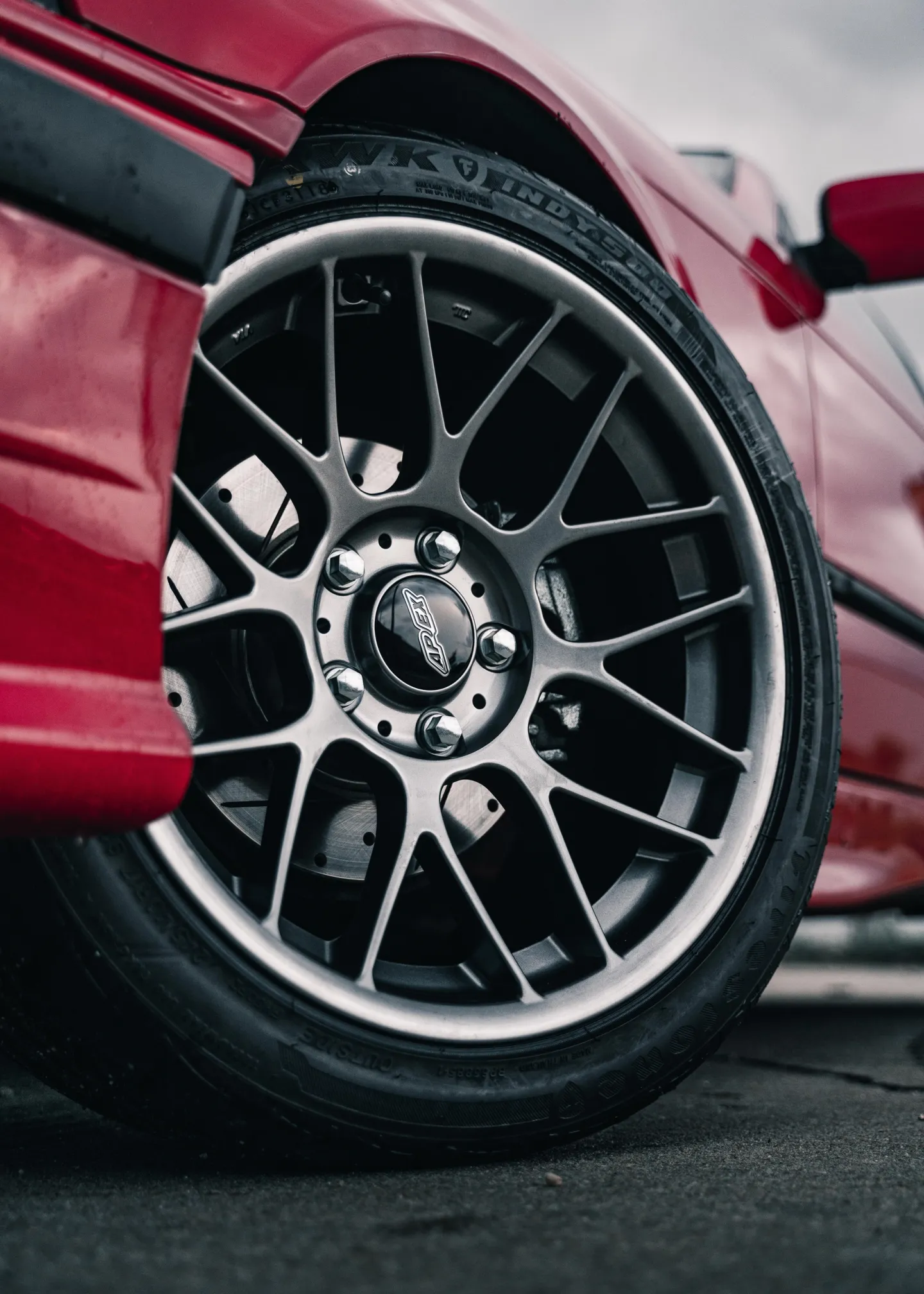 BMW E36 3 Series with 17" ARC-8 Wheels in Hyper Black