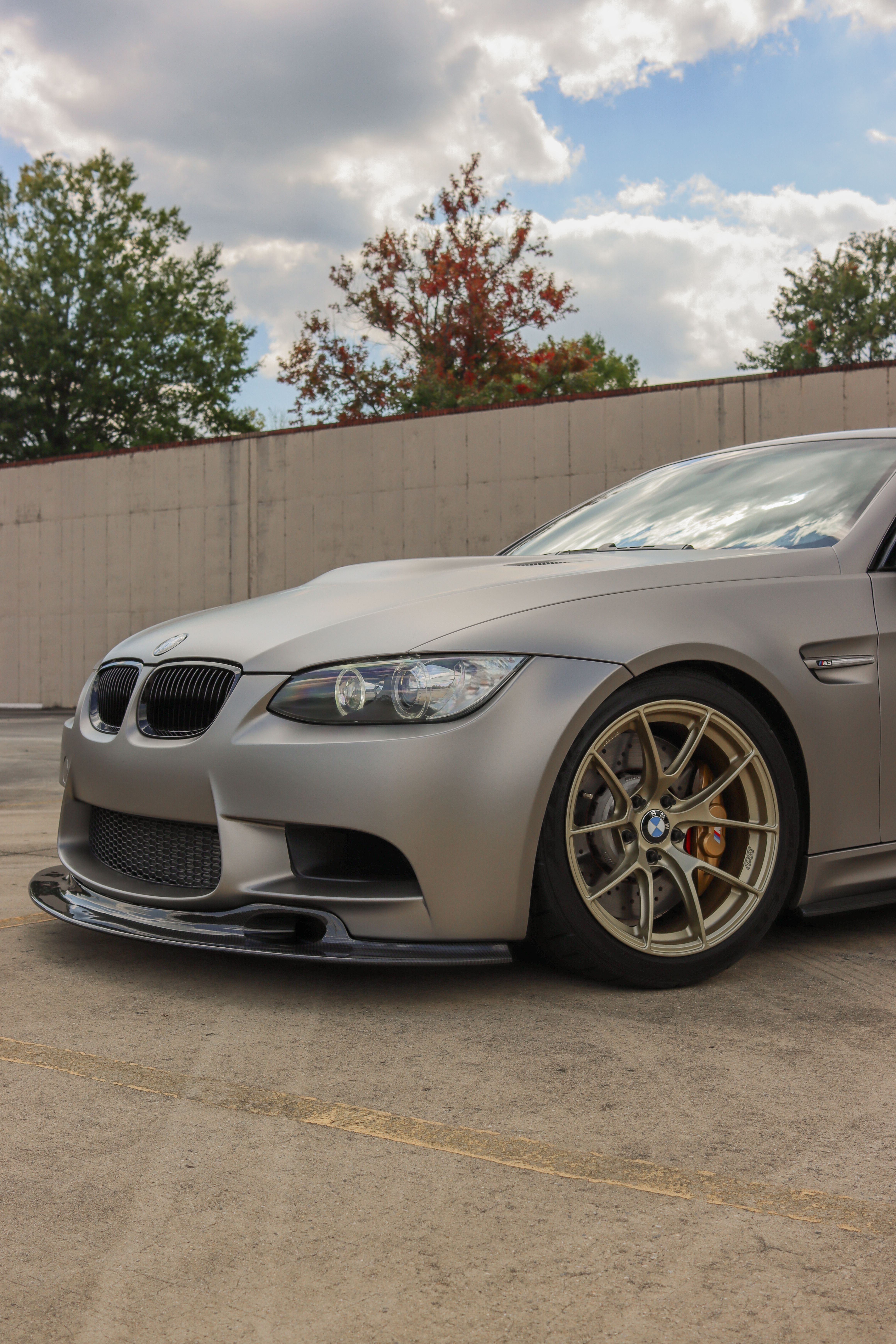 BMW E92 Coupe M3 with 18" VS-5RS in Motorsport Gold on BMW E90 E92 E93 ...