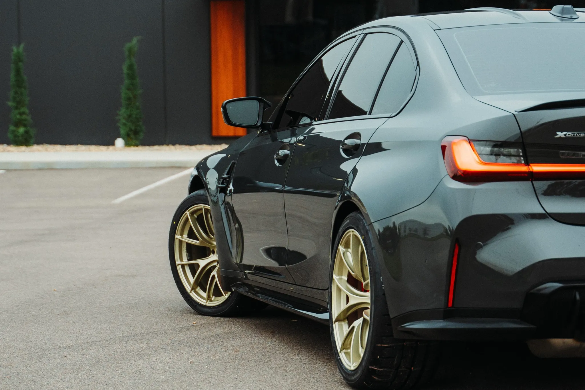 BMW G80 M3 with 19" VS-5RS Wheels in Motorsport Gold