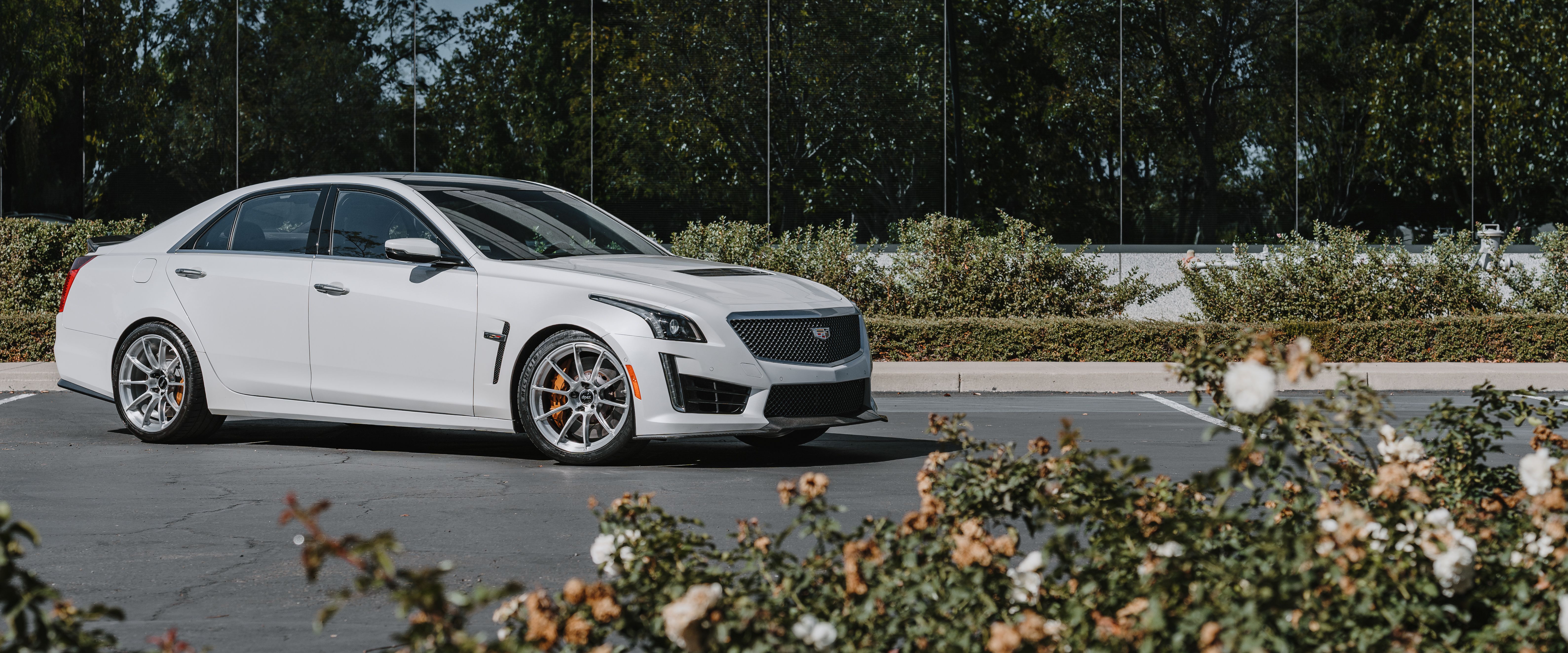 Cadillac Gen 3 CTS-V with 19" SM-10RS Wheels in Brushed Clear