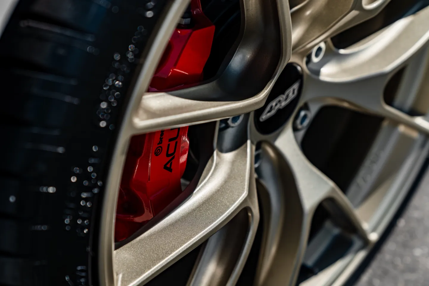 Acura DE5 Integra Type-S with 19" VS-5RS Wheels in Motorsport Gold
