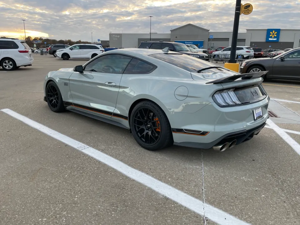 Ford S550 Mustang Mach 1 with 19" EC-7 Wheels in Satin Black