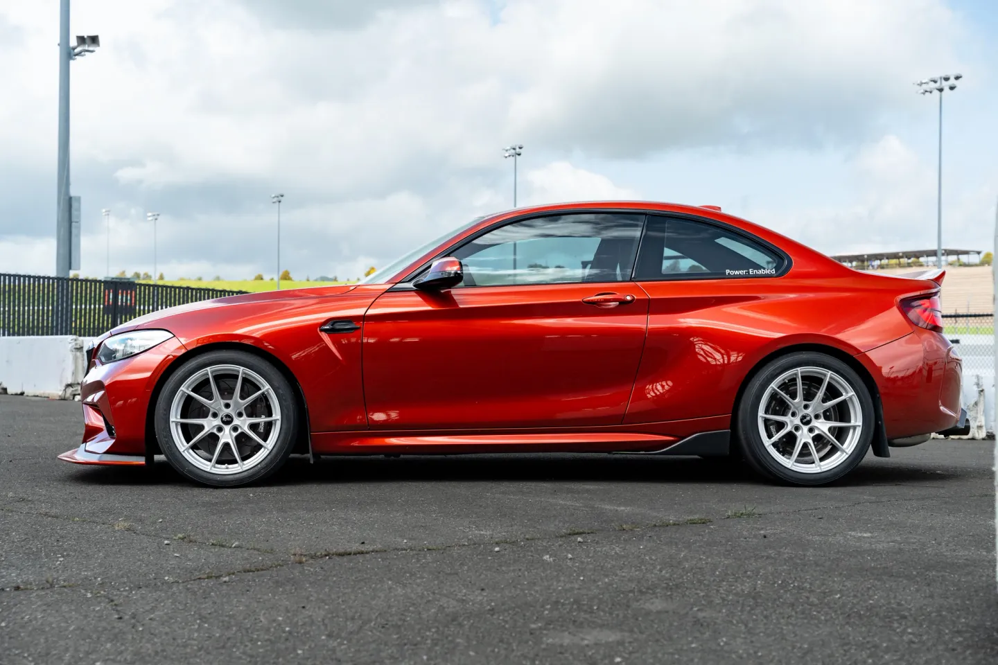 BMW F87 M2 with 18" VS-5 Wheels in Race Silver