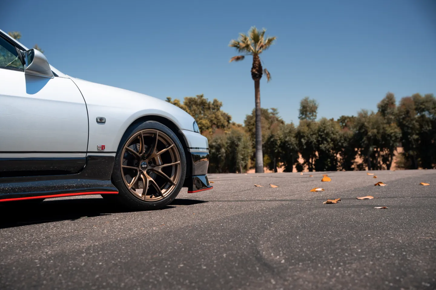 Nissan R33 GT-R with 18" VS-5RS Wheels in Satin Bronze