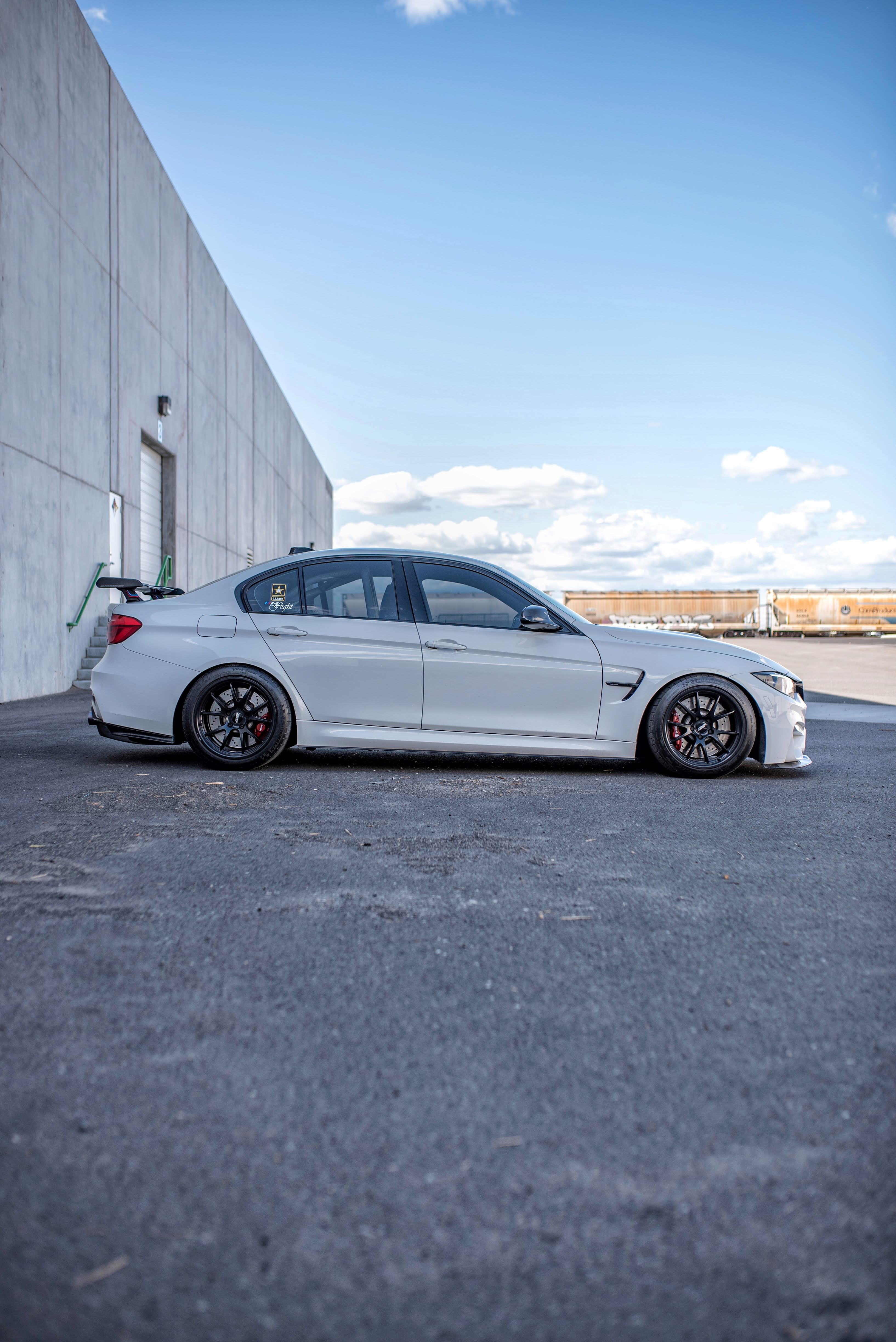 BMW F80 M3 with 18" FL-5 Wheels in Satin Black