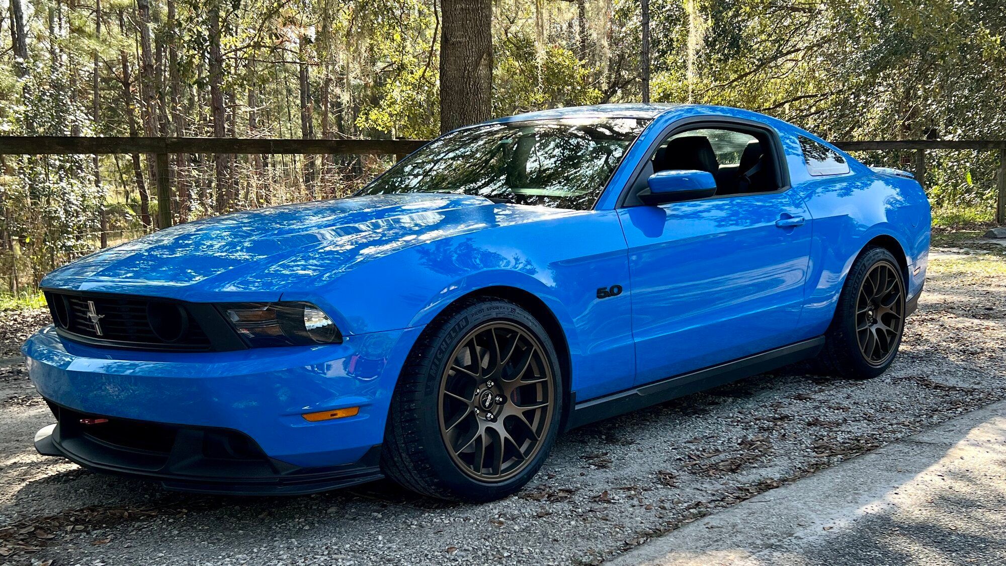 Ford S197 Mustang GT with 19" EC-7 Wheels in Satin Bronze