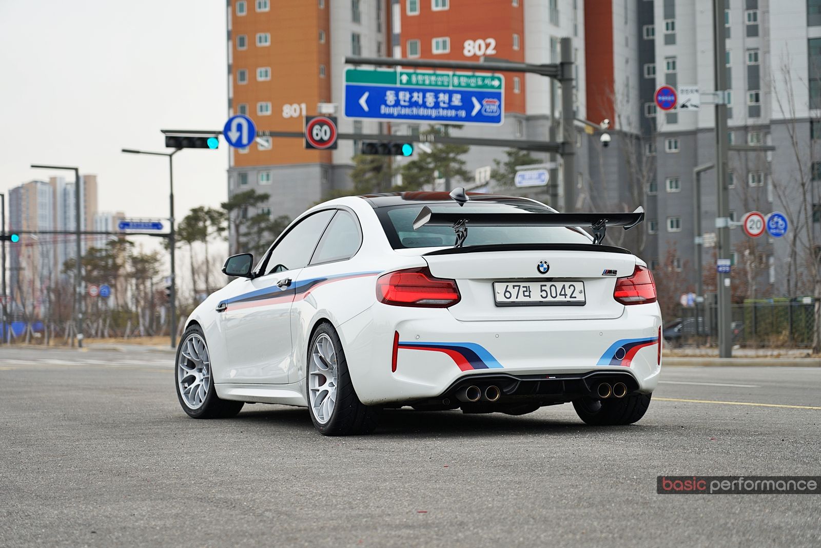 BMW F87 M2 with 18" EC-7 Wheels in Race Silver