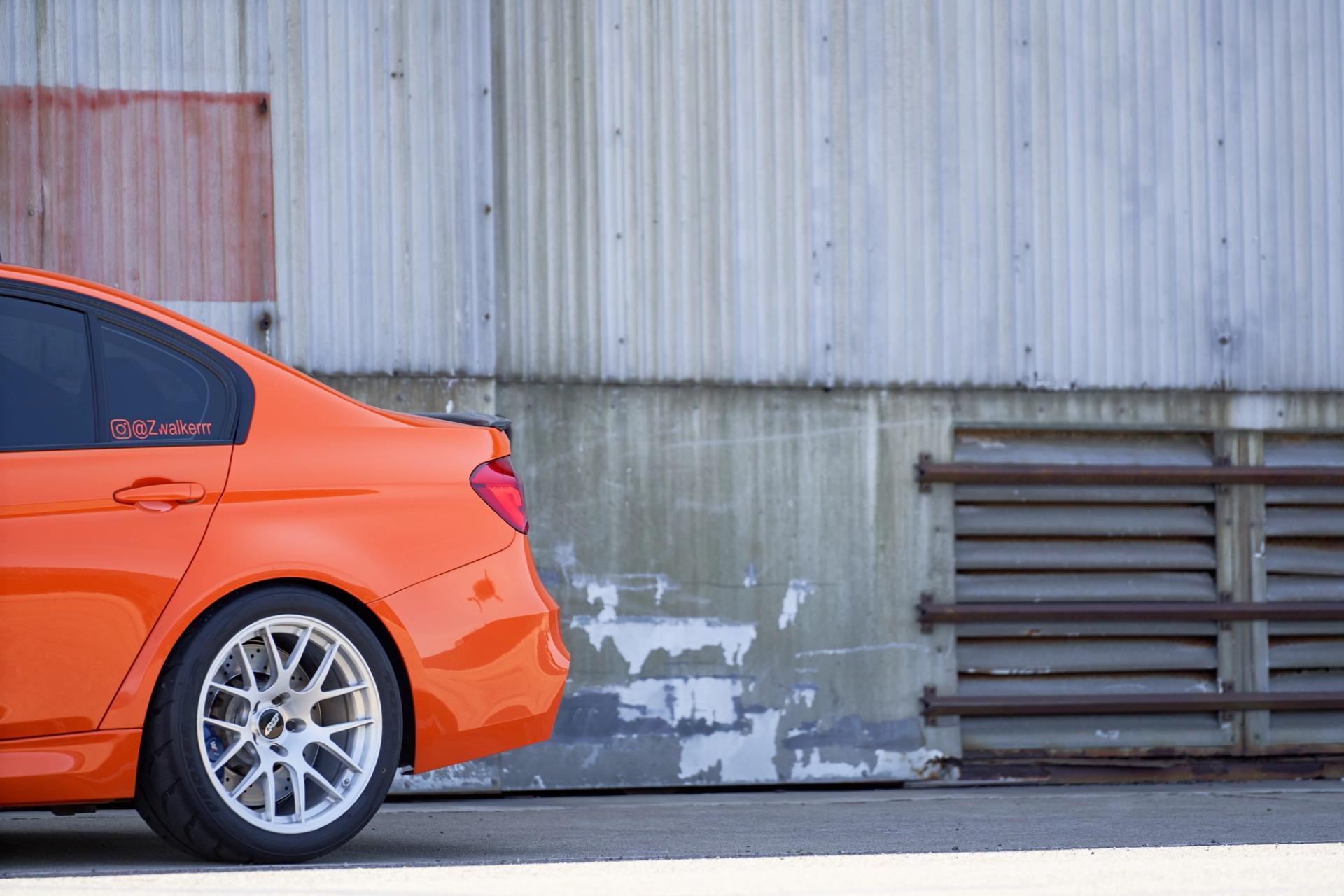 Fire Orange BMW F80 M3 With EC-7R Forged Wheels