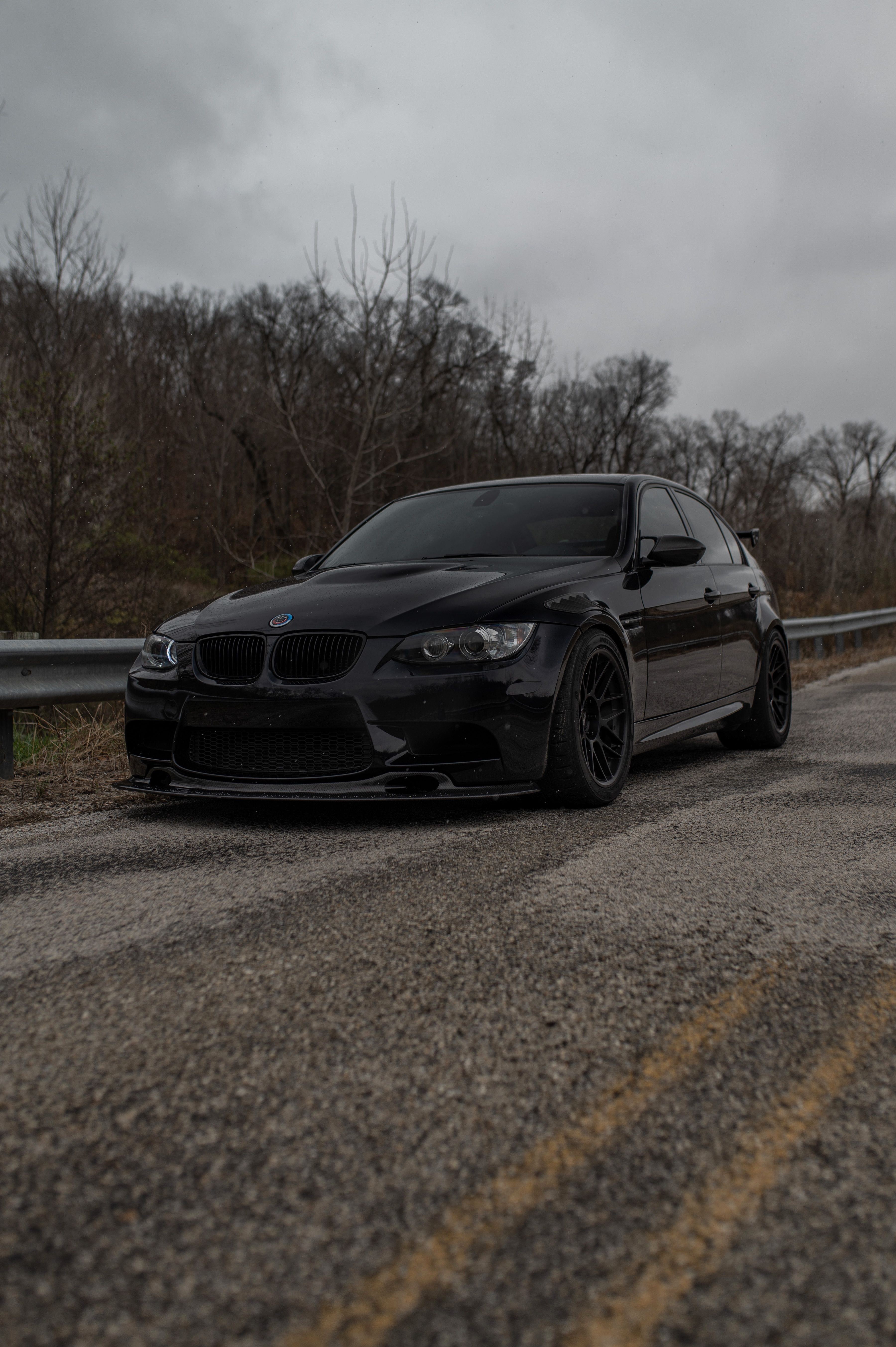 BMW E90 Sedan M3 with 18" ARC-8 in Satin Black on BMW E90 E92 E93 - Apex Album