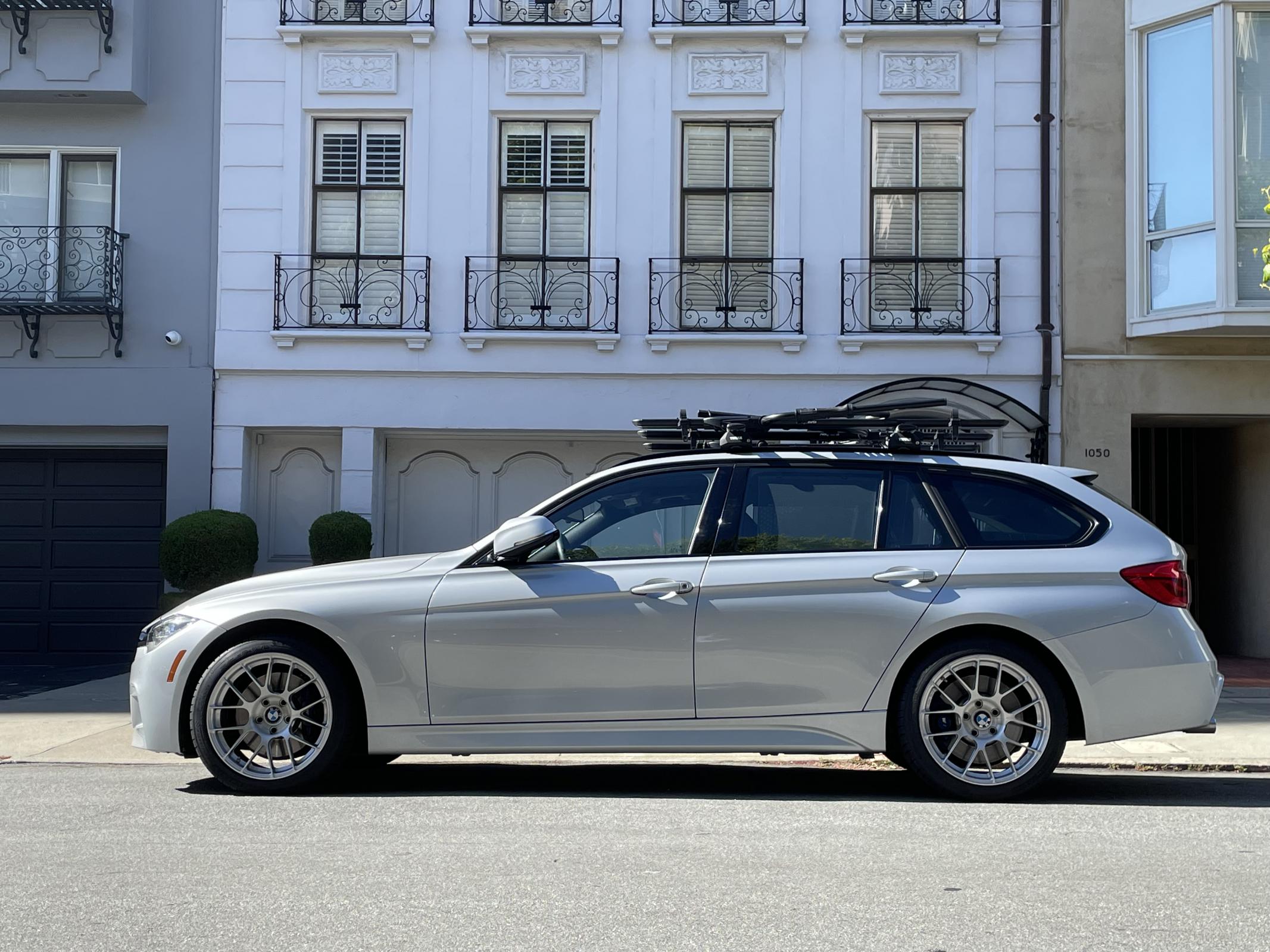 BMW F31 Wagon 3 Series with 18" EC-7RS in Brushed Clear on BMW F30 F31 ...