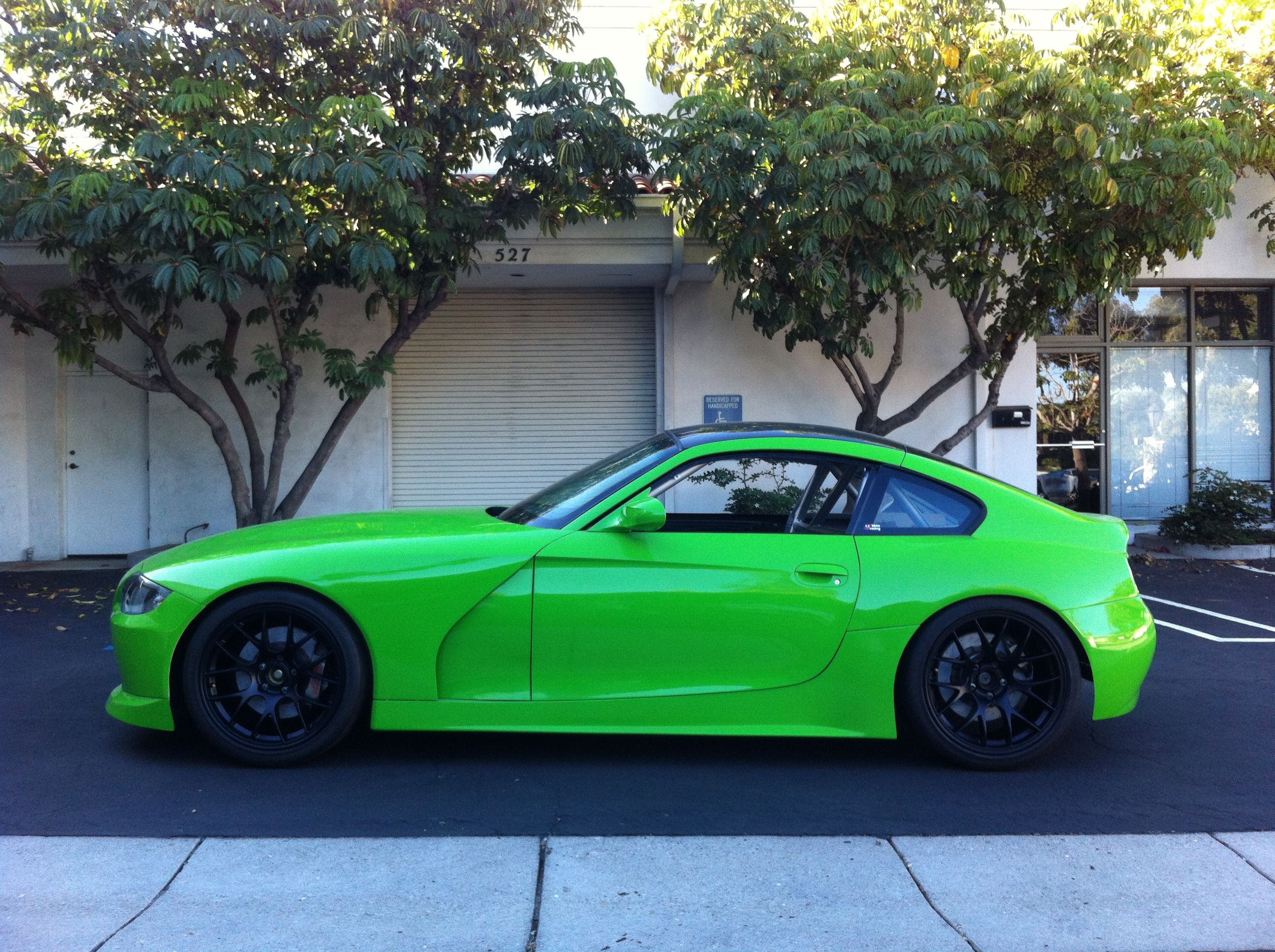 BMW E86 Coupe Z4 M with 19" EC-7 Wheels in Satin Black