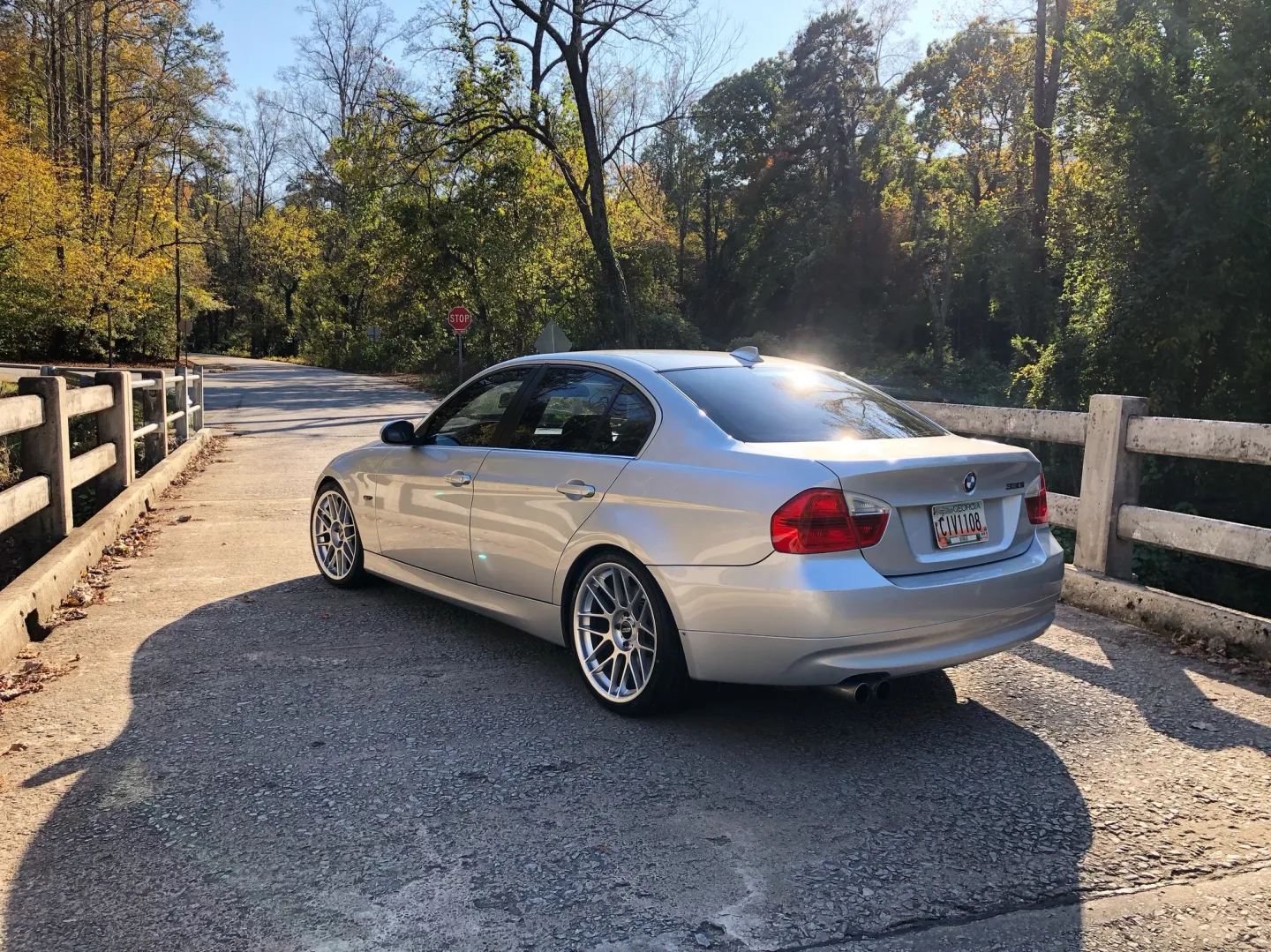 BMW E90 Sedan 3 Series with 19" ARC-8 Wheels in Hyper Silver
