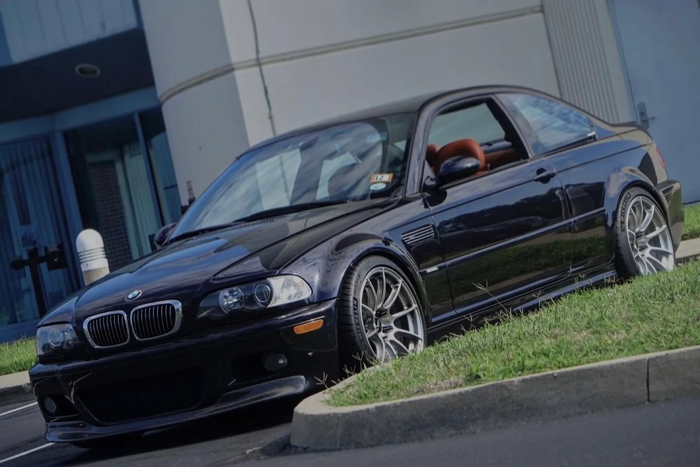 BMW E46 M3 with 18" SM-10RS Wheels in Brushed Clear