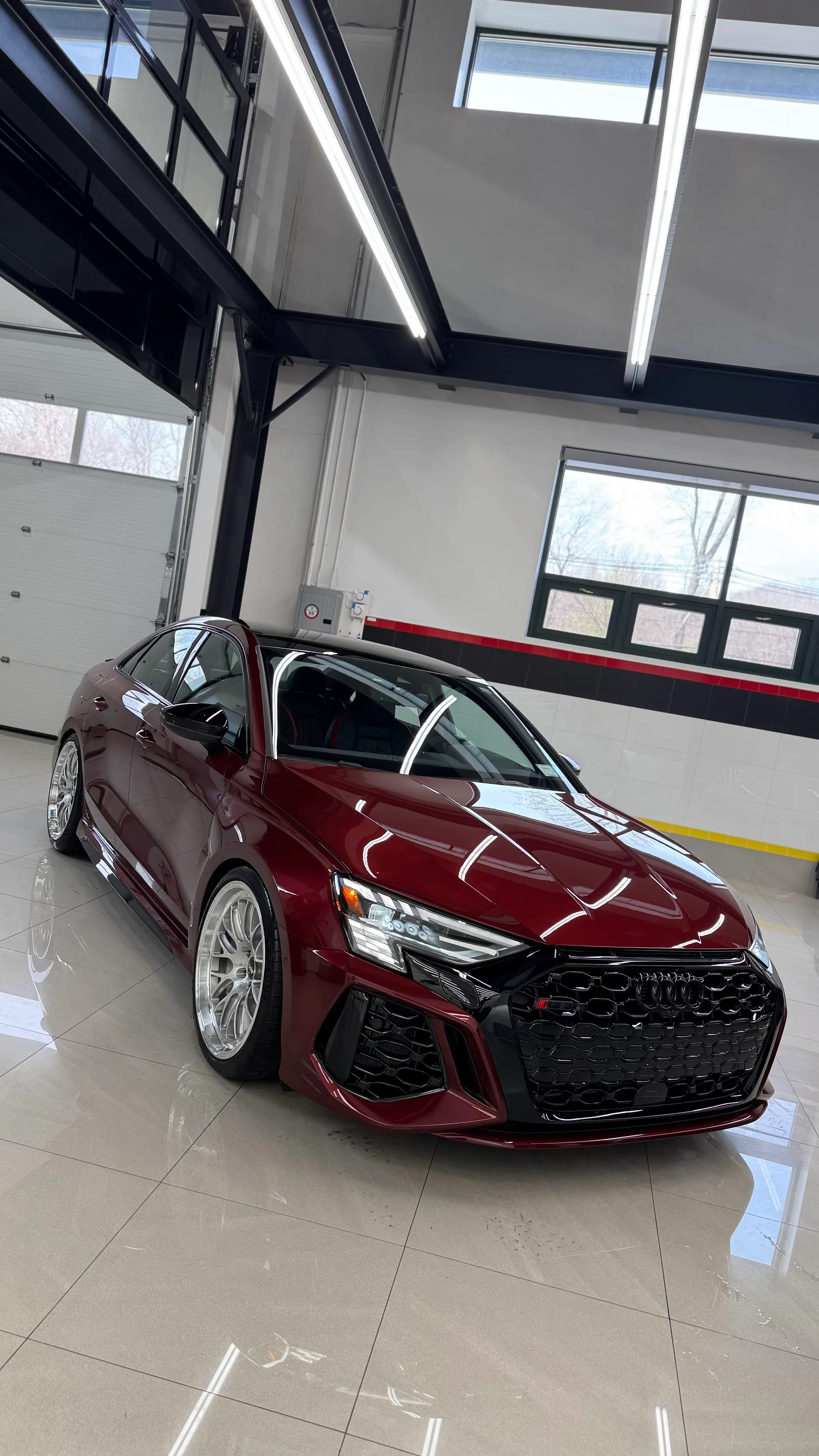 Audi 8Y RS 3 with 19" ML-10RT Wheels in Machined Lip Brushed Clear