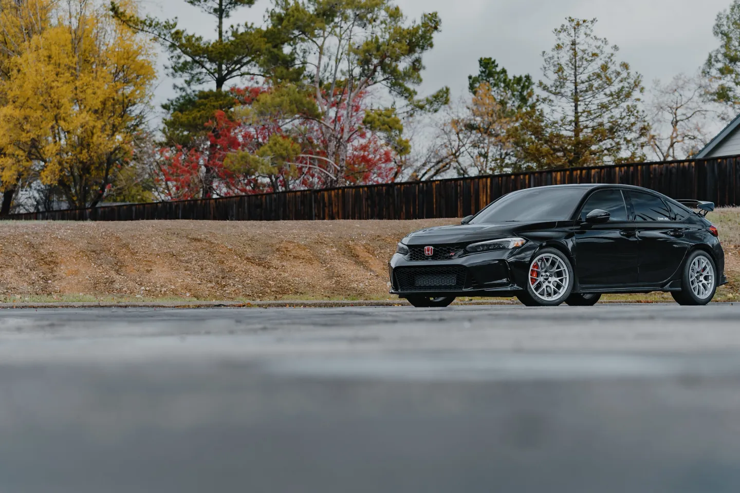 Honda FL5 Civic Type-R with 18" EC-7 Wheels in Race Silver