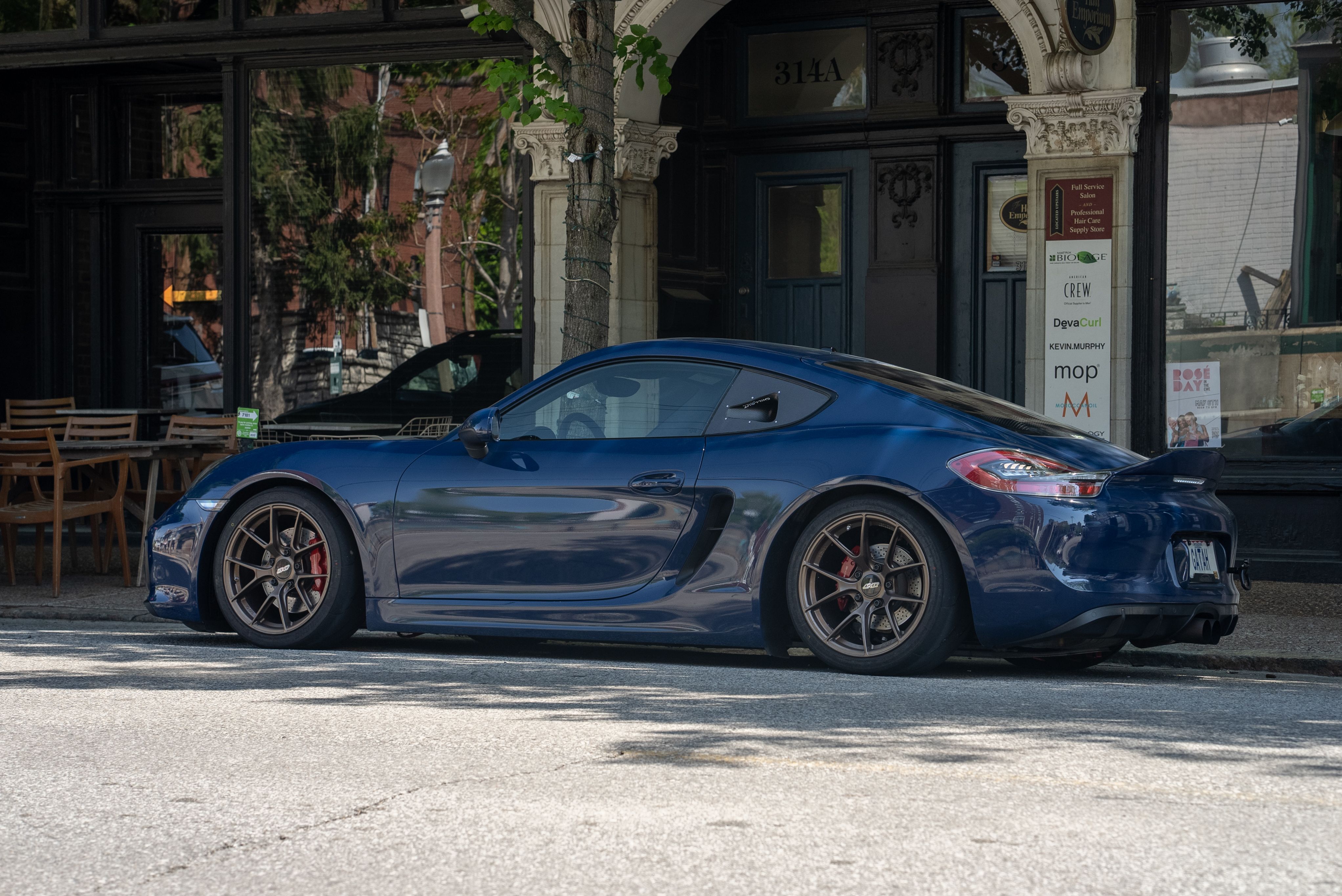 Porsche 981 Cayman GTS with 18" VS-5RS Wheels in Satin Bronze