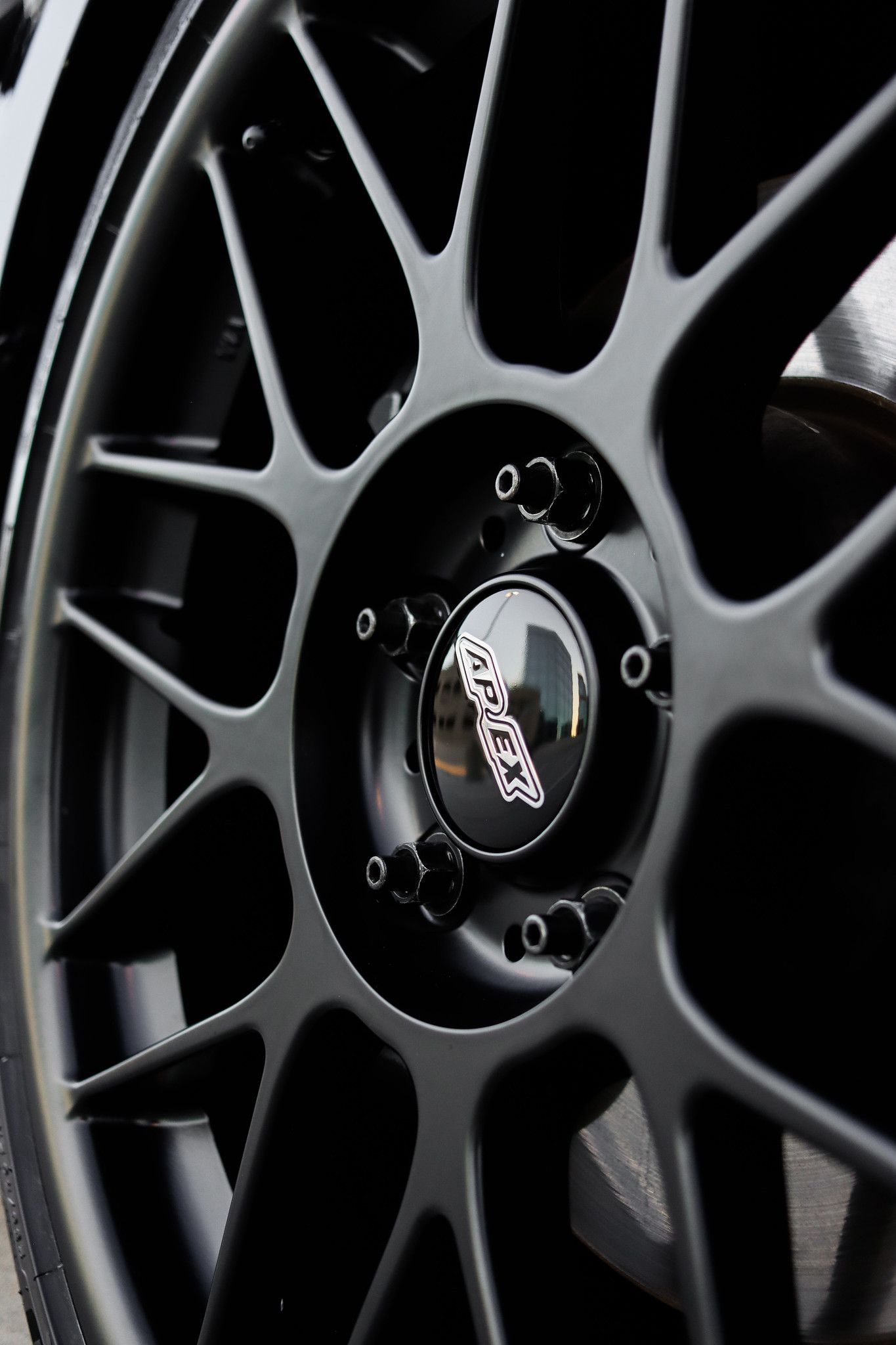 BMW E82 Coupe 1 Series with 18" ARC-8 Wheels in Satin Black