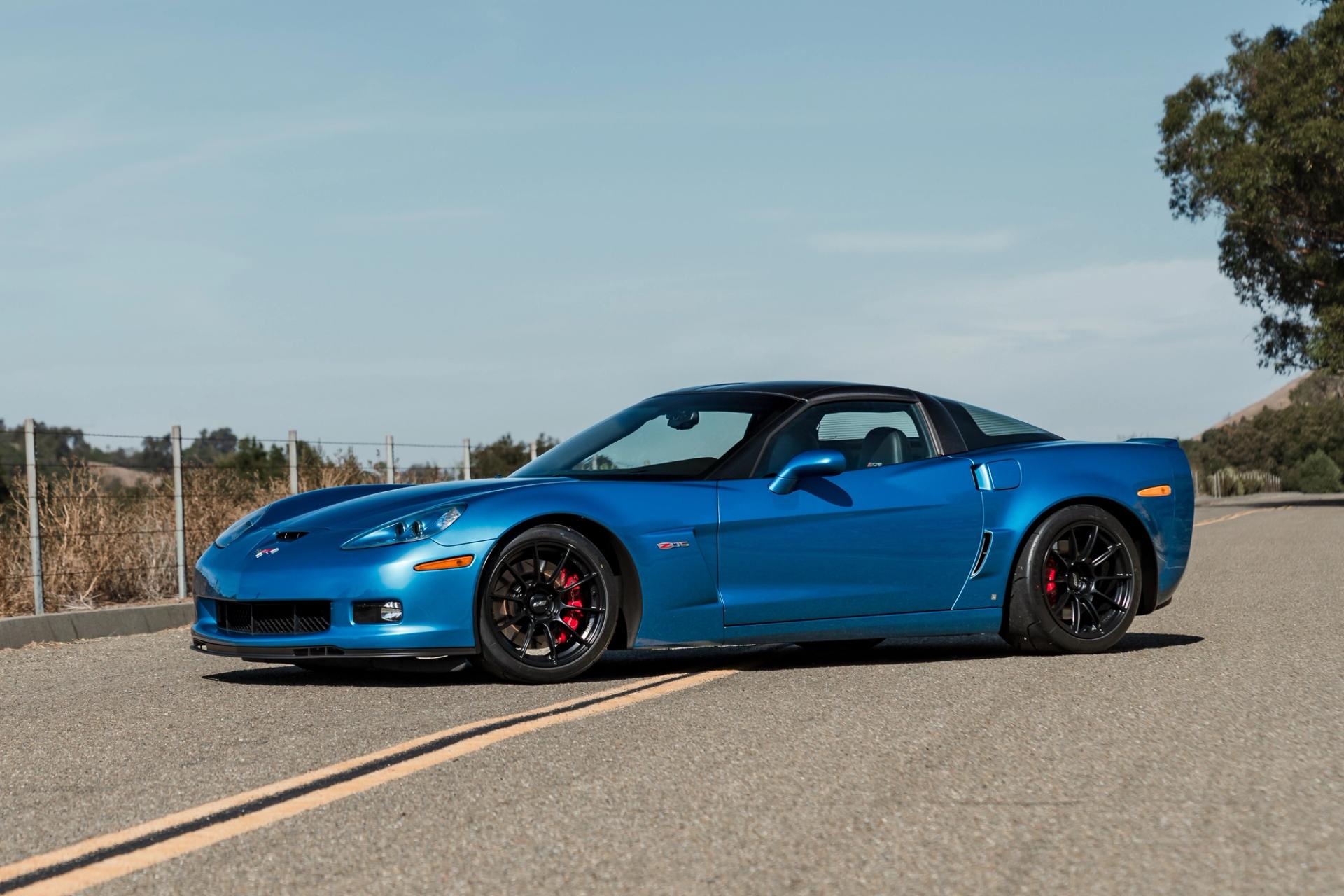 Chevrolet C6 Corvette Z06 with 18" SM-10RS in Satin Black on Chevrolet ...