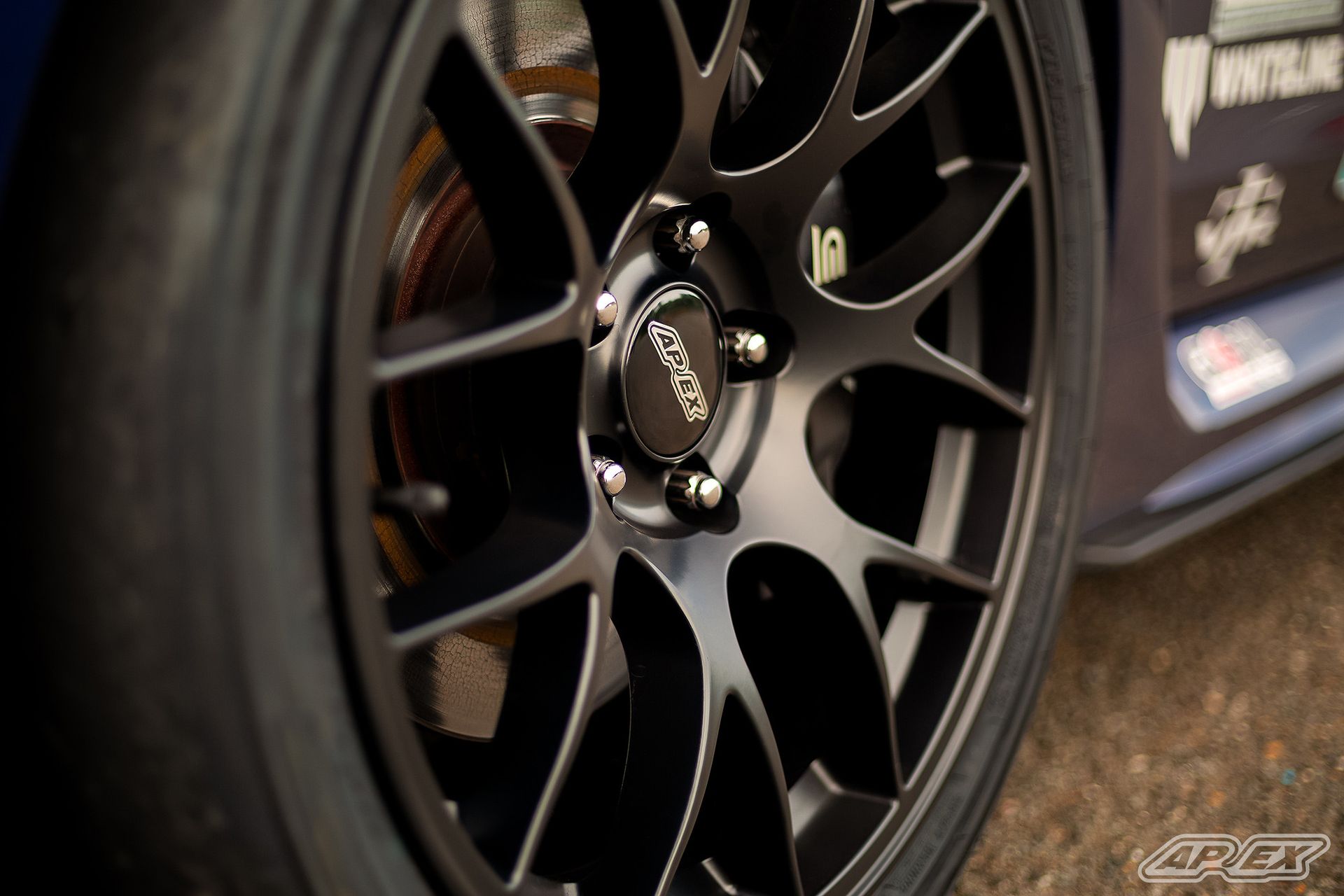 Subaru VA WRX STI with 18" EC-7 Wheels in Satin Black