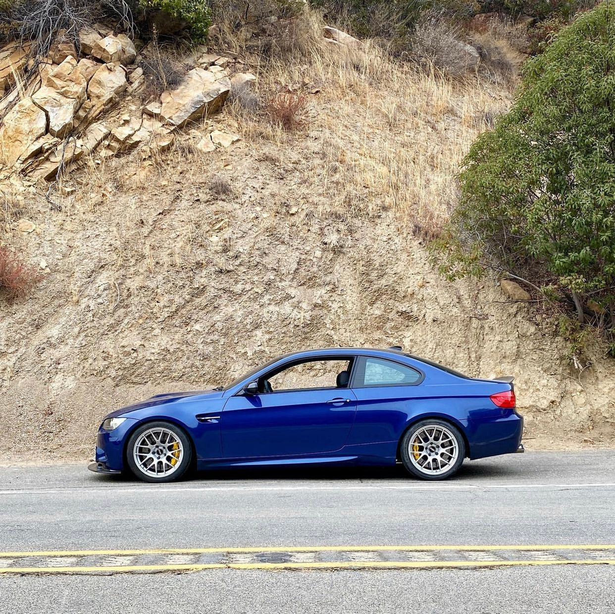 BMW E92 Coupe M3 with 18" EC-7R in Race Silver on BMW E90 E92 E93 ...