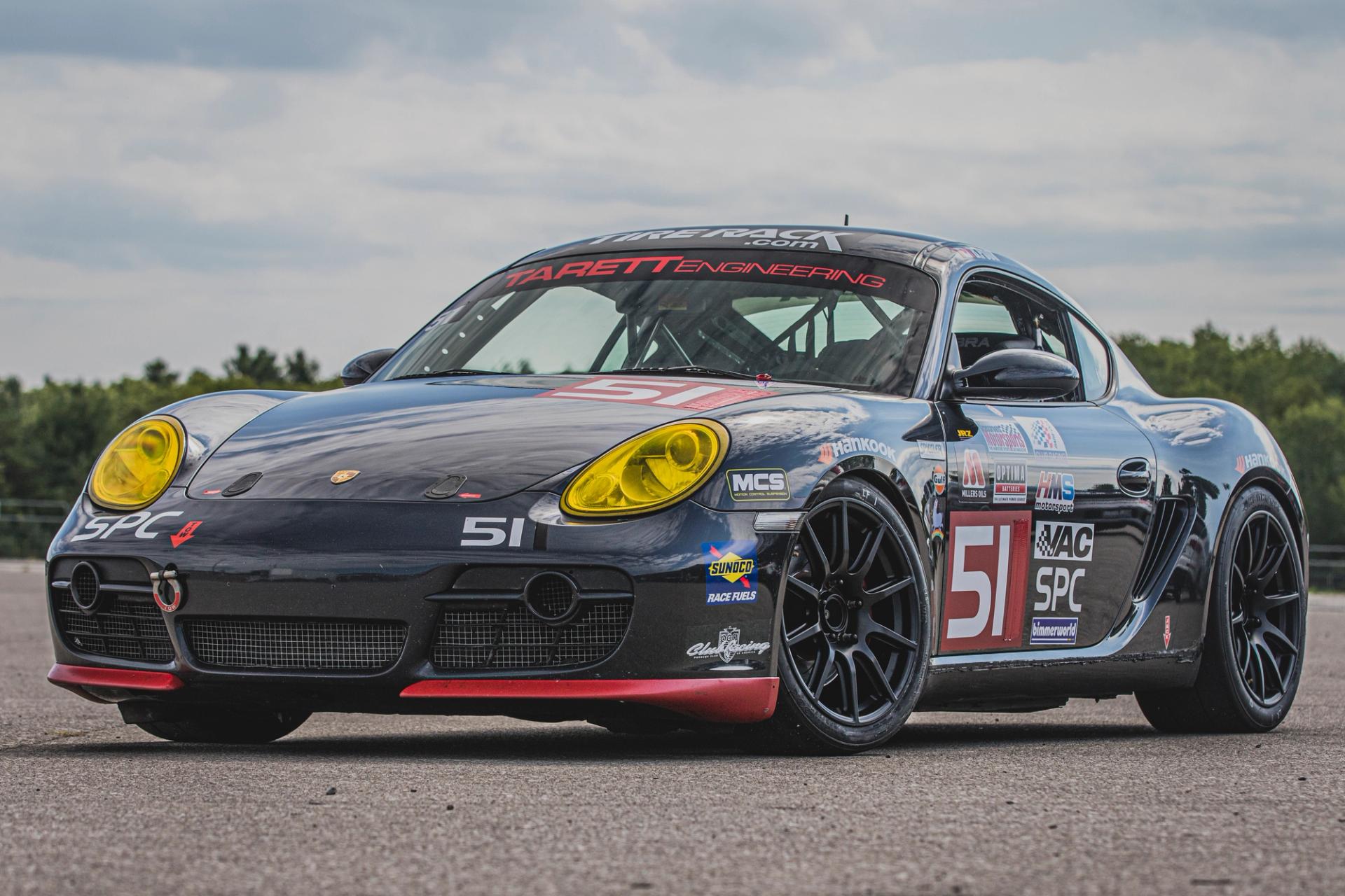 Porsche 987 Spec Cayman (SPC) with 18" SM-10 in Satin Black on Porsche ...