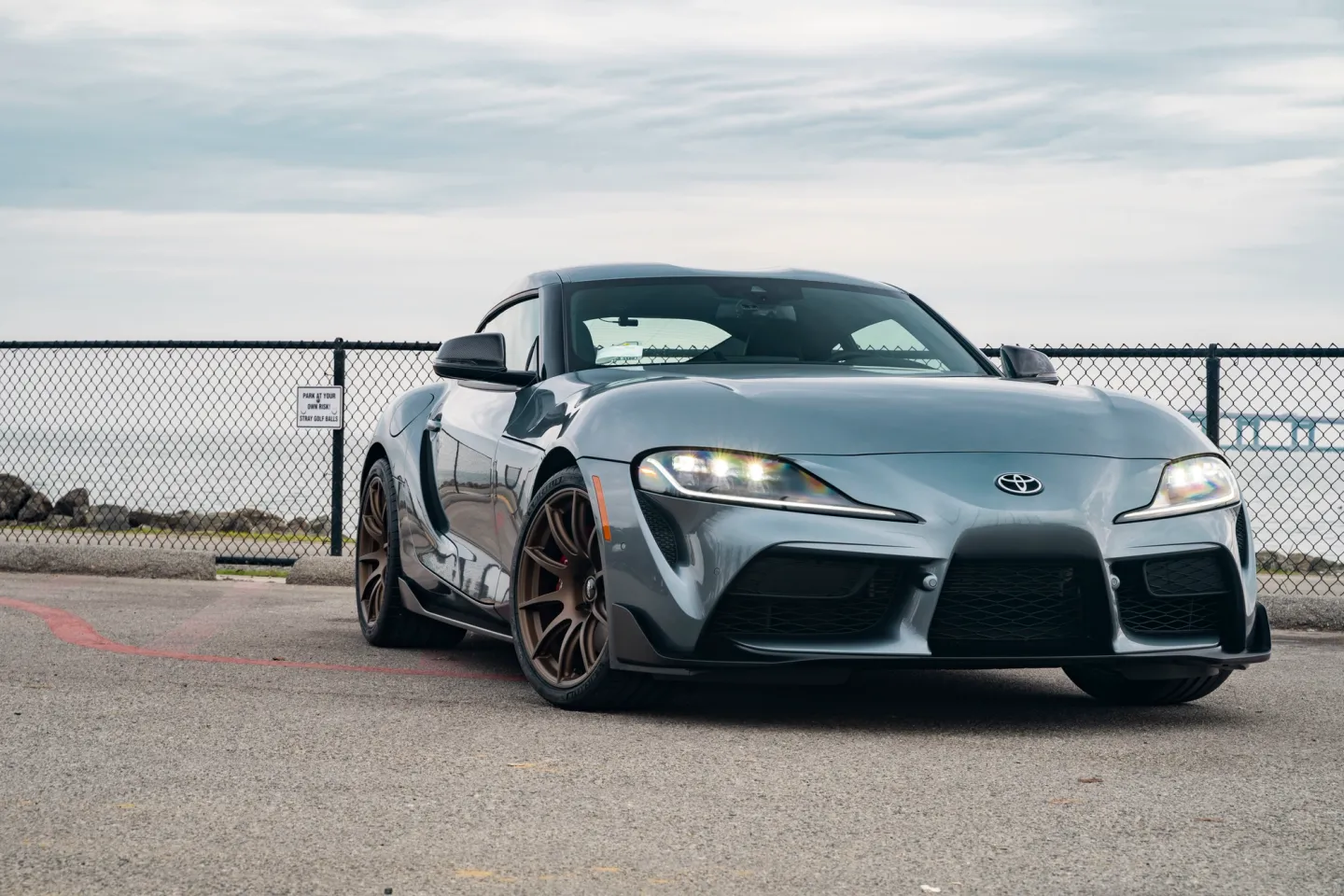 Toyota GR Supra with 19" SM-10 Wheels in Satin Bronze