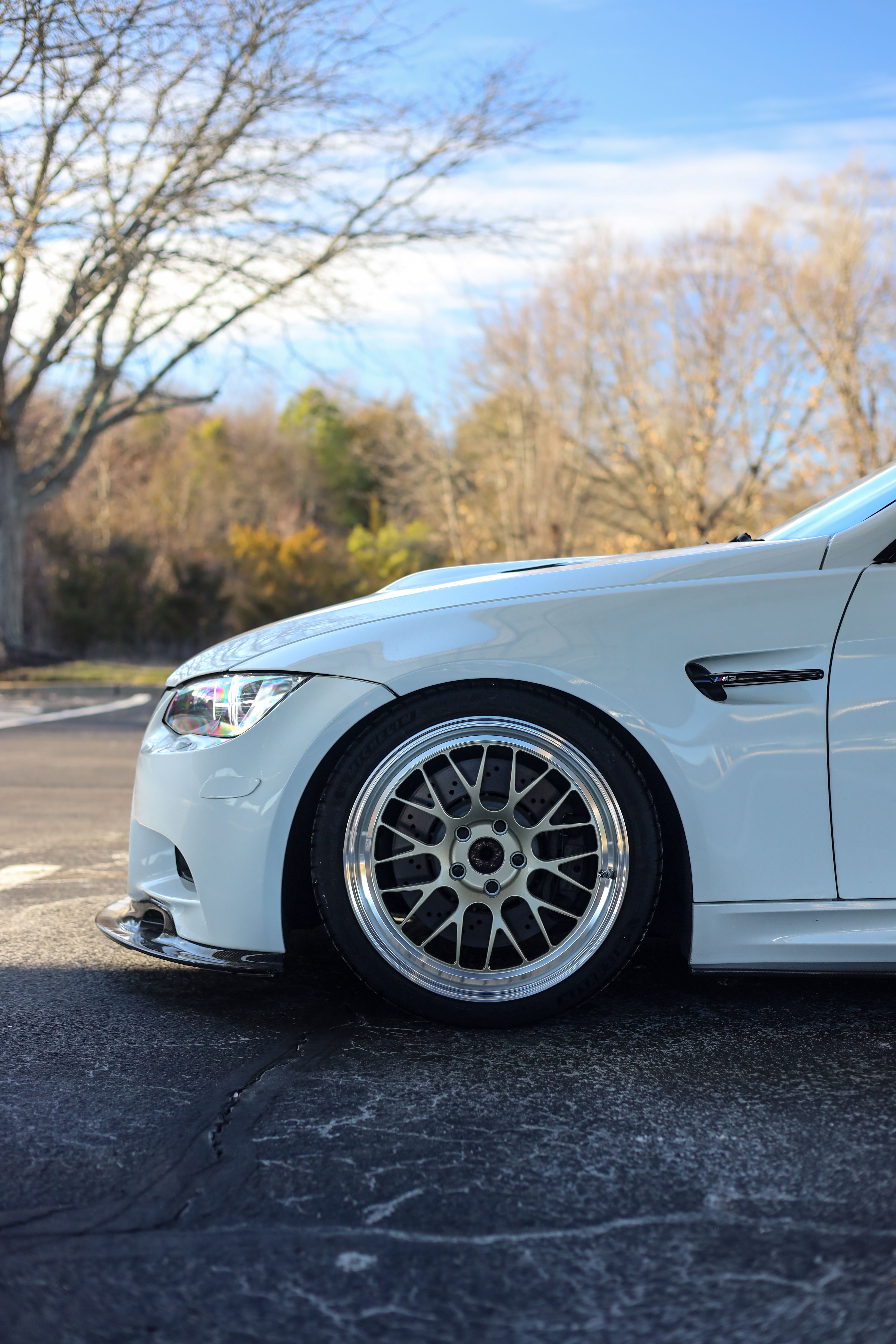 BMW E92 Coupe M3 with 19" ML-10RT Wheels in Machined Lip Gloss ...