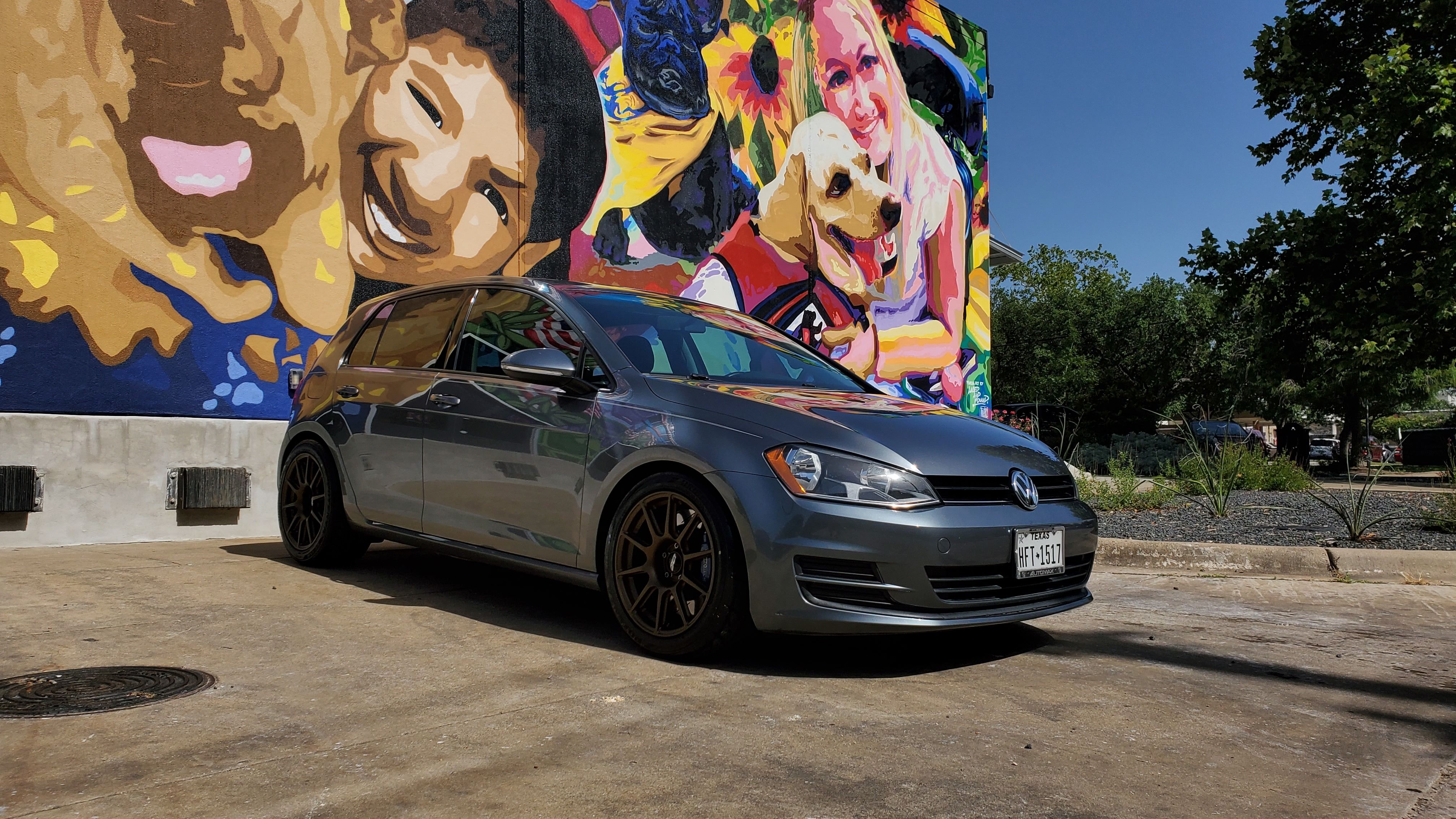 VW MK7 Golf with 17" SM-10 in Satin Bronze on VW MK7 - Apex Album