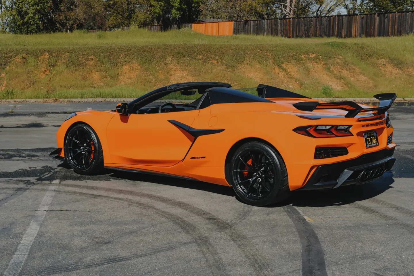 Chevrolet C8 Corvette Z06 with 19" VS-5RS Wheels in Satin Black