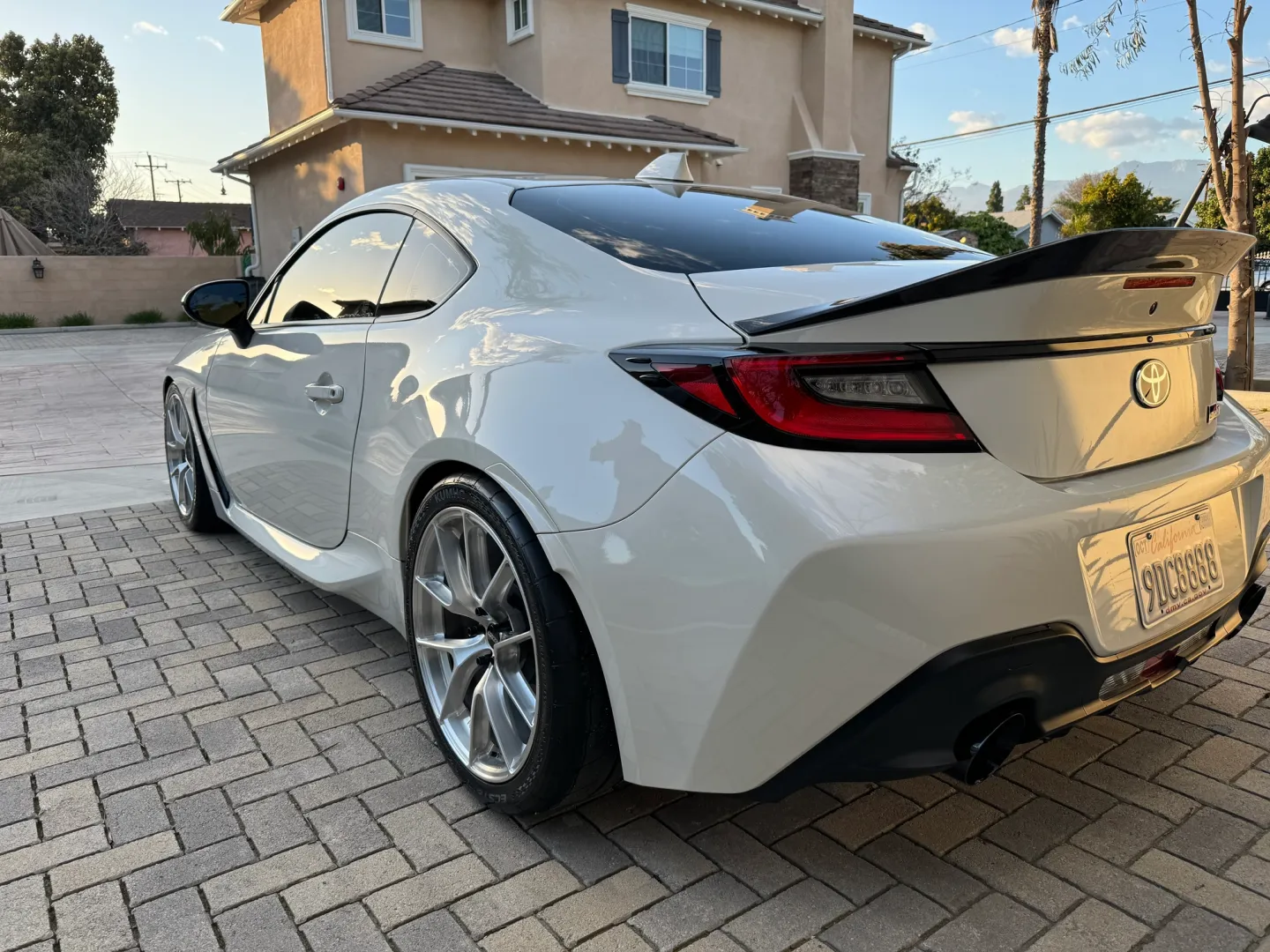 Toyota GR86 with 18" VS-5RS Wheels in Brushed Clear