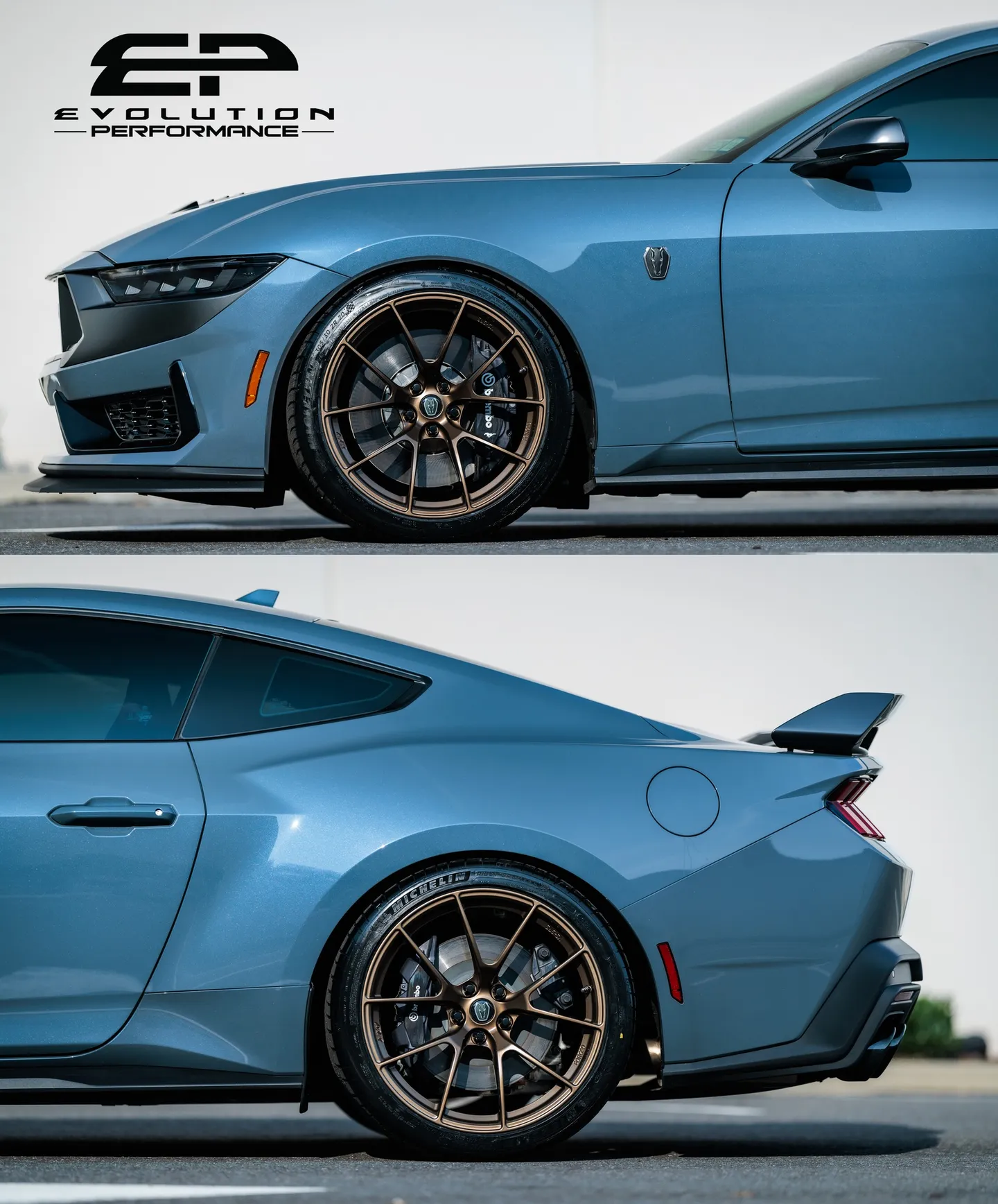 Ford S650 Mustang Dark Horse with 20" VS-5RS Wheels in Satin Bronze