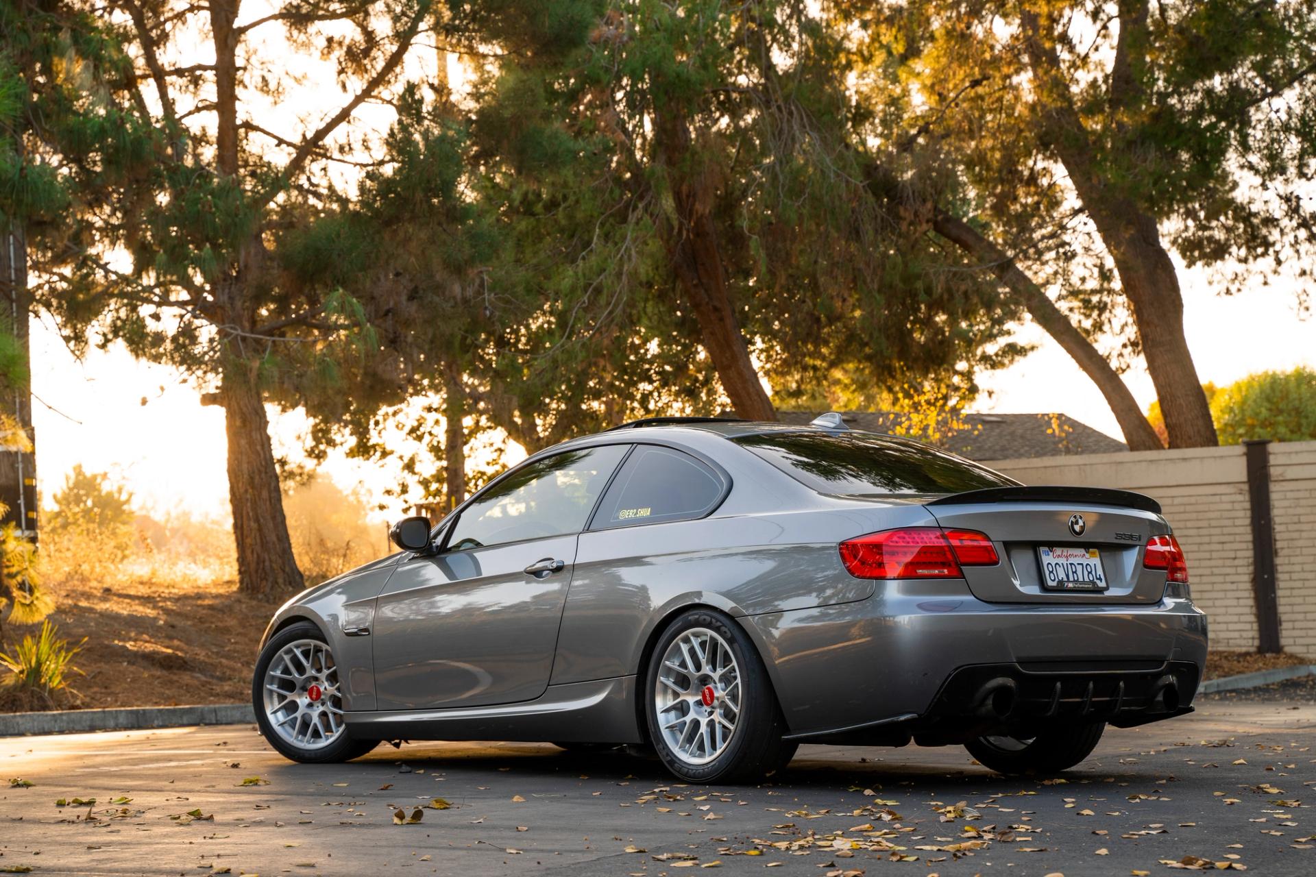 BMW E92 Coupe 3 Series with 17" ARC-8R Wheels in Brushed Clear