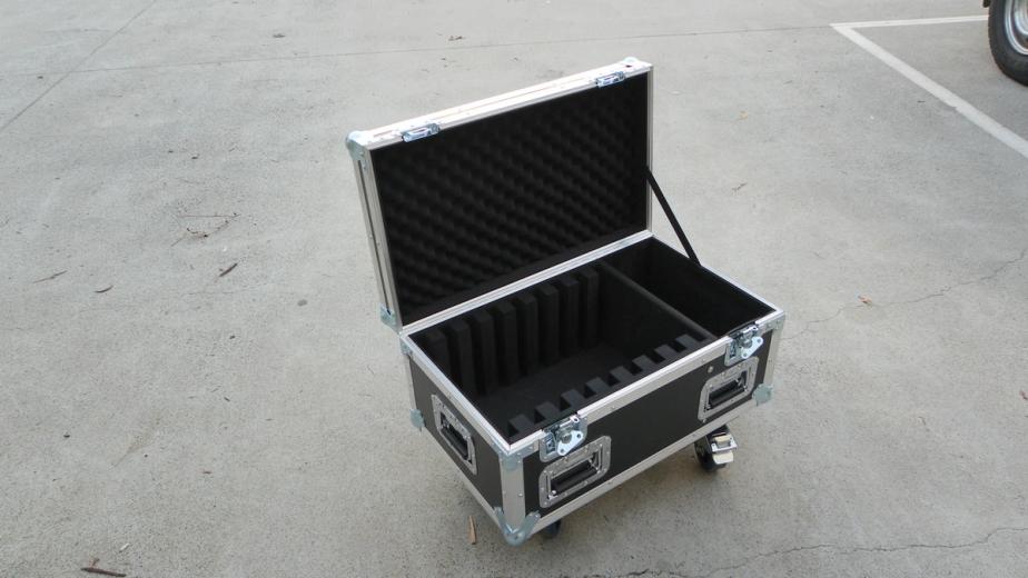 Small Custom Road Case With Wheels To Transport Laptops | Protectapack