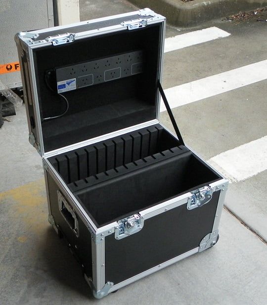 Custom Made Multi iPad Road Case With Wheels and Handles | Protectapack